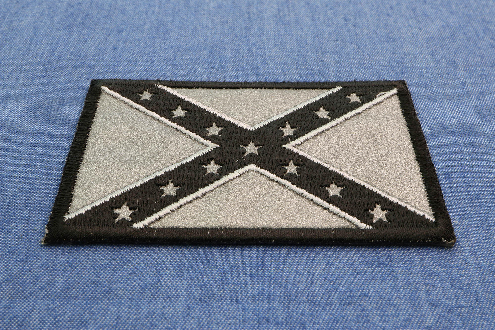 Reflective Rebel Flag Patch by Ivamis Patches