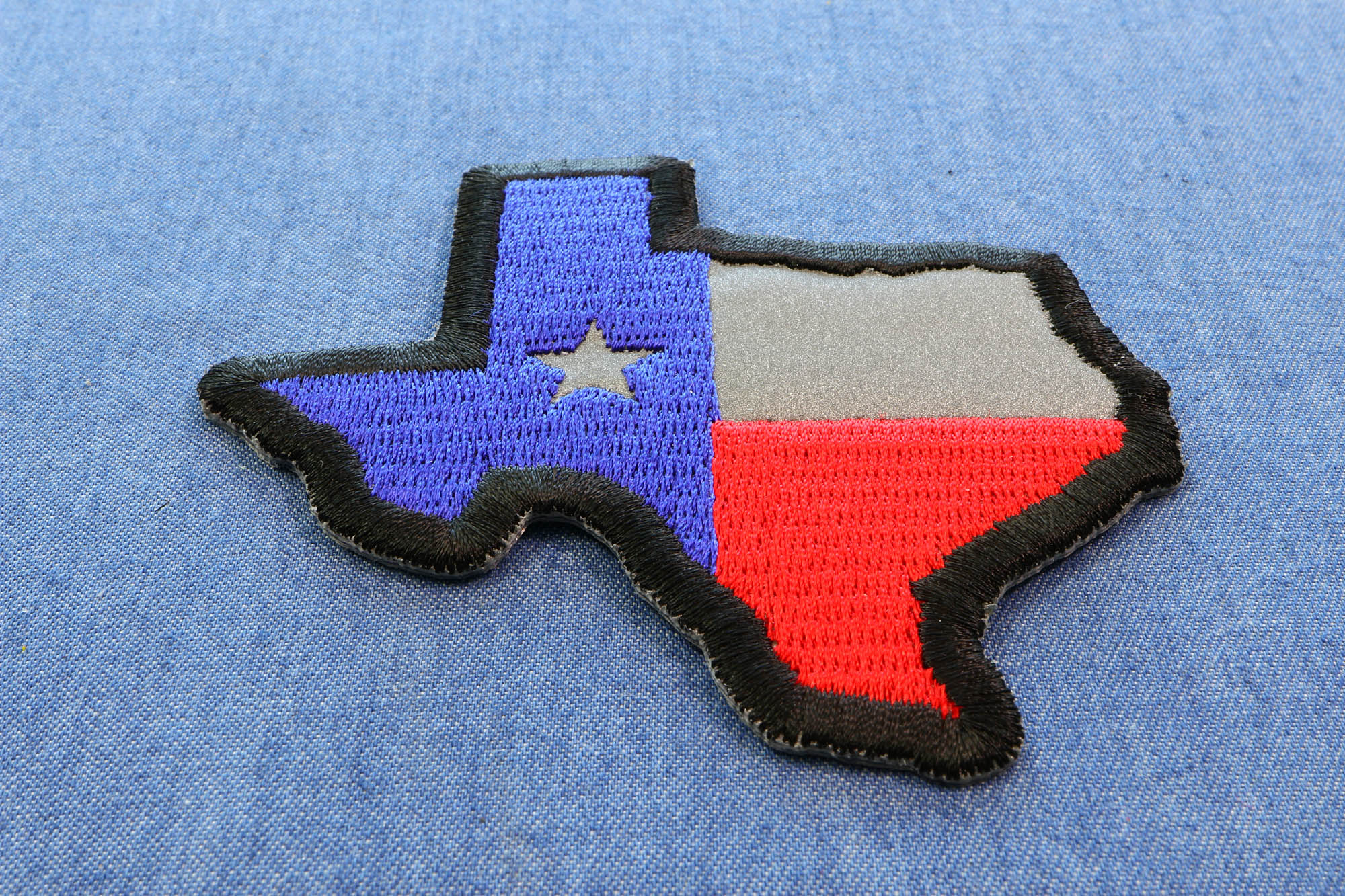 Reflective Texas Map Flag Patch by Ivamis Patches