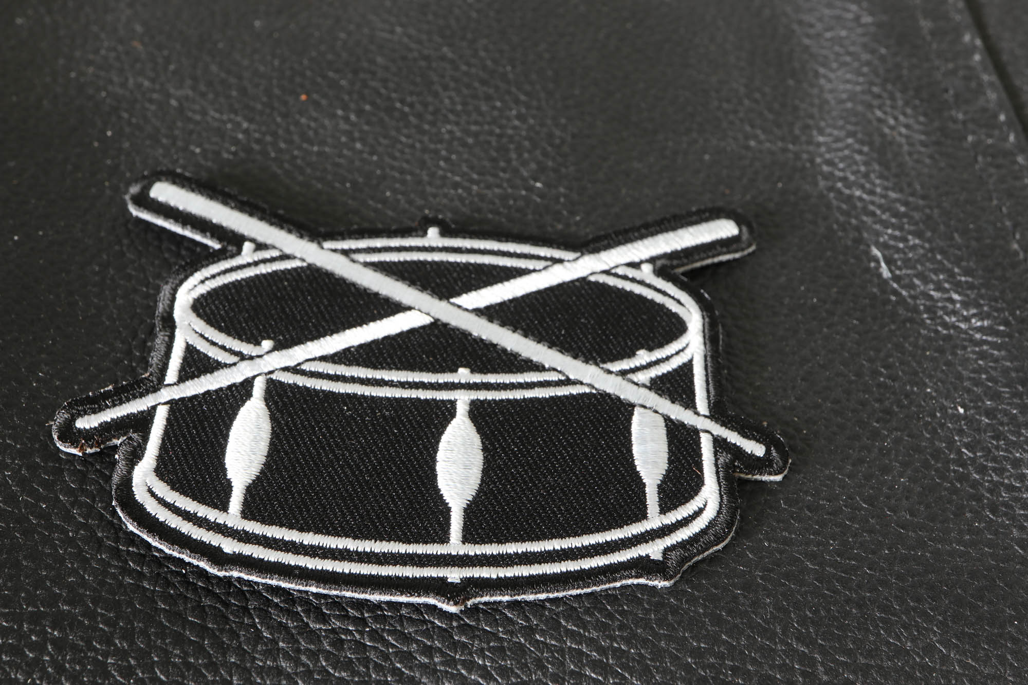 Drum and Sticks Music Band Patch by Ivamis Patches