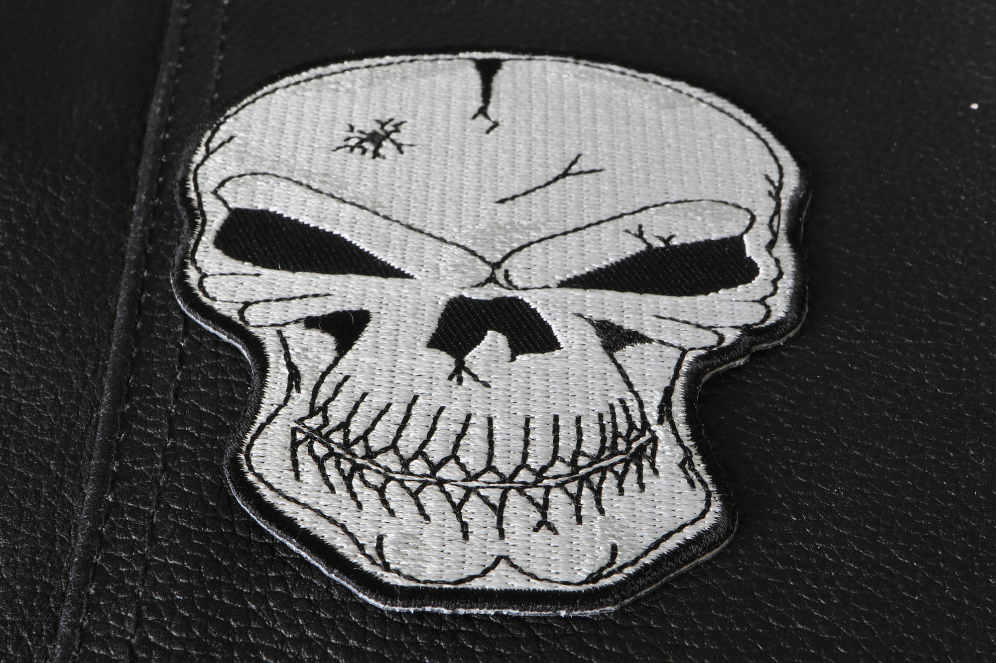 Gray Skull Patch, Skull Patches by Ivamis Patches