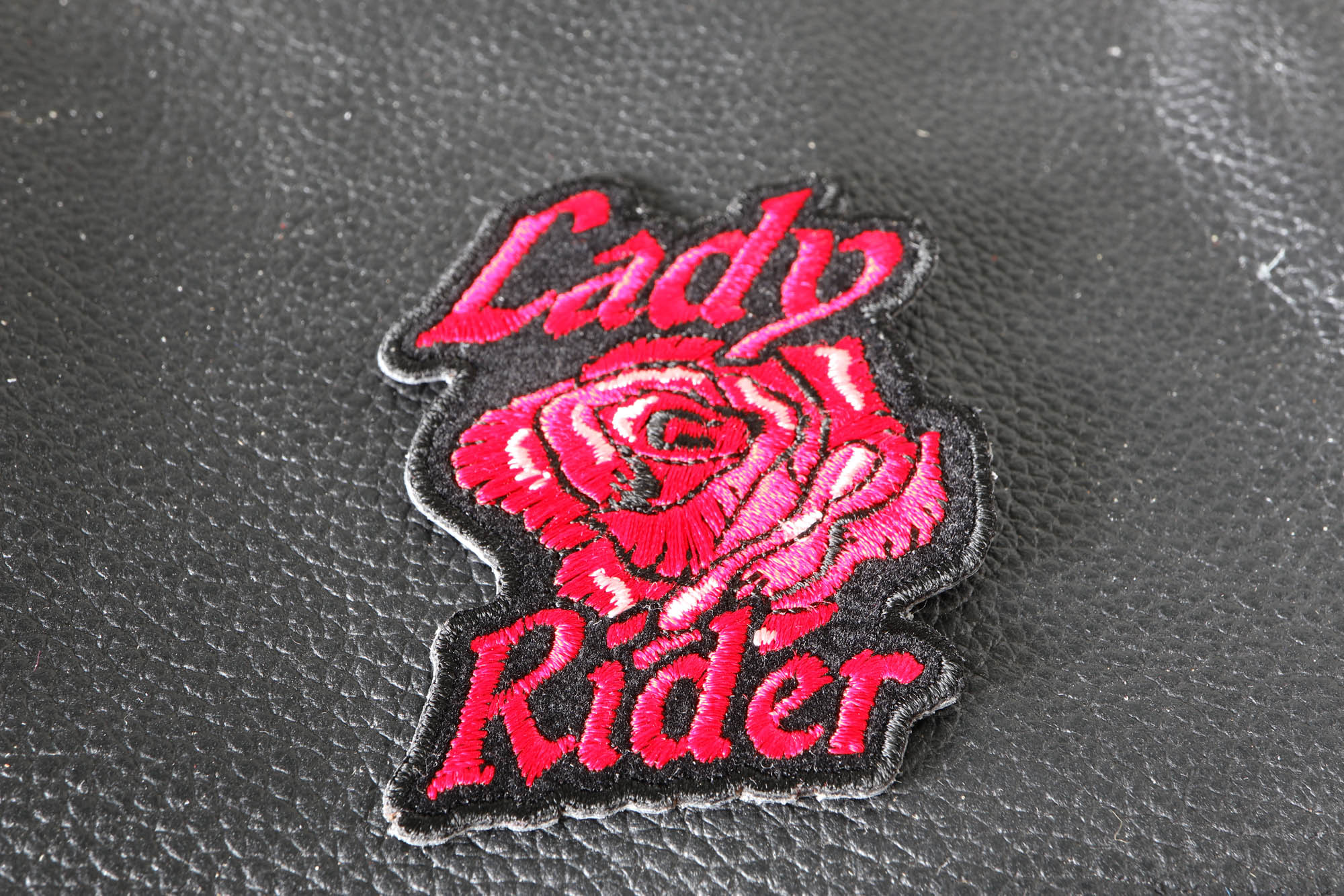 Lady Rider Red Rose Patch, Lady Biker Patches by Ivamis Patches