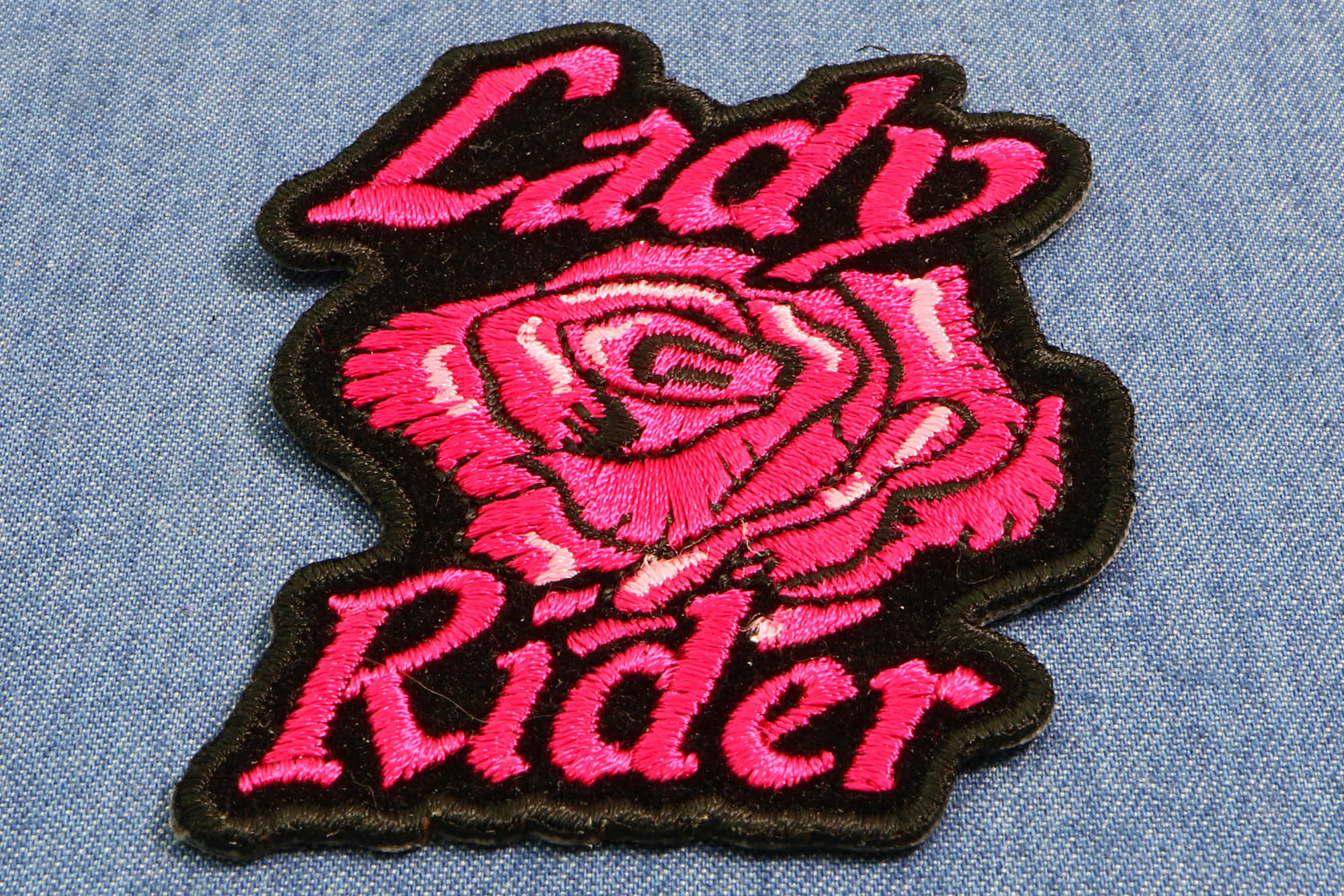 Lady Rider Pink Rose Patch by Ivamis Patches