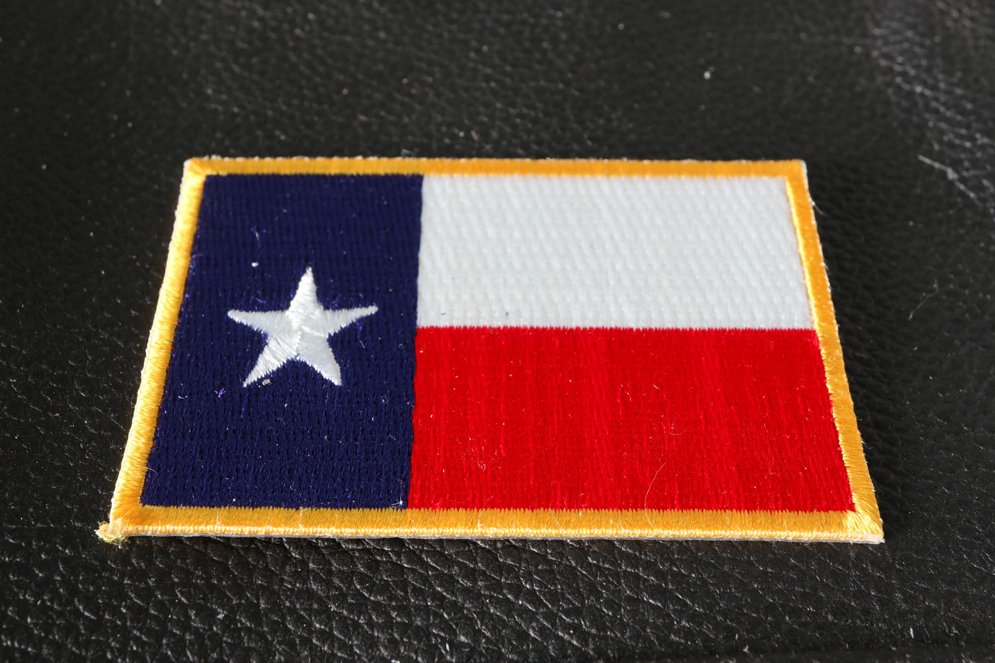Gold Border Texas Flag Patch by Ivamis Patches