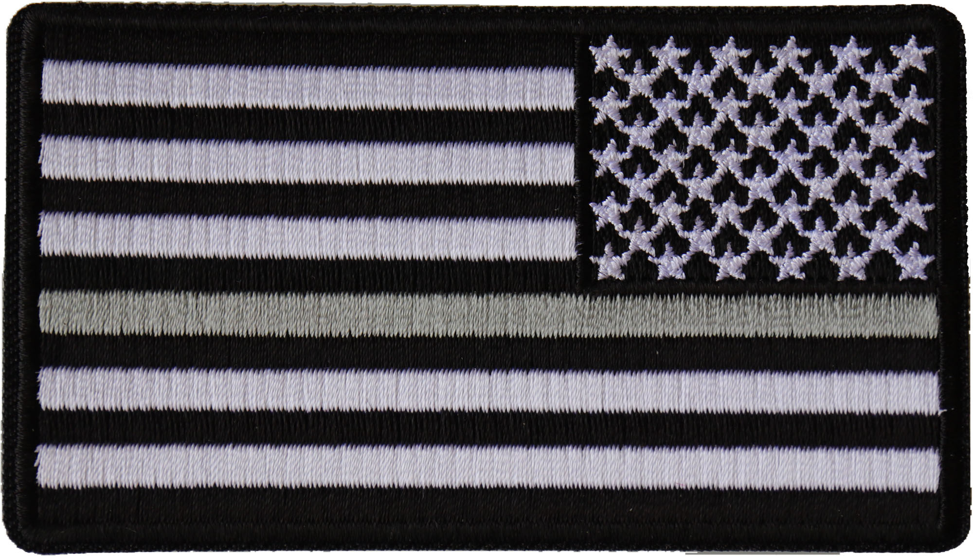 Reversed Silver Line Corrections Officer American Flag Patch by Ivamis ...