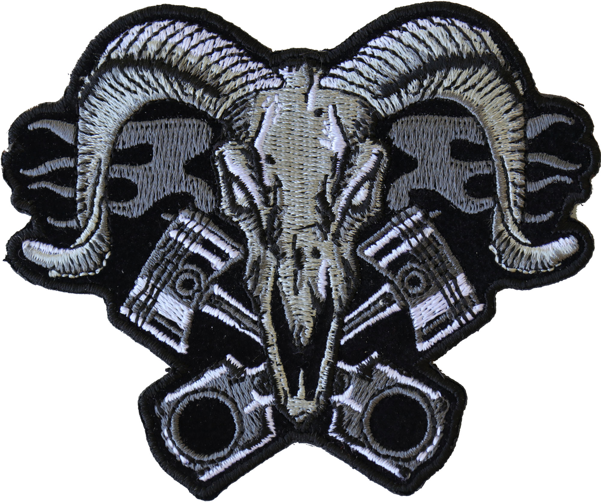 Ram with Pistons Iron on Patch by Ivamis Patches