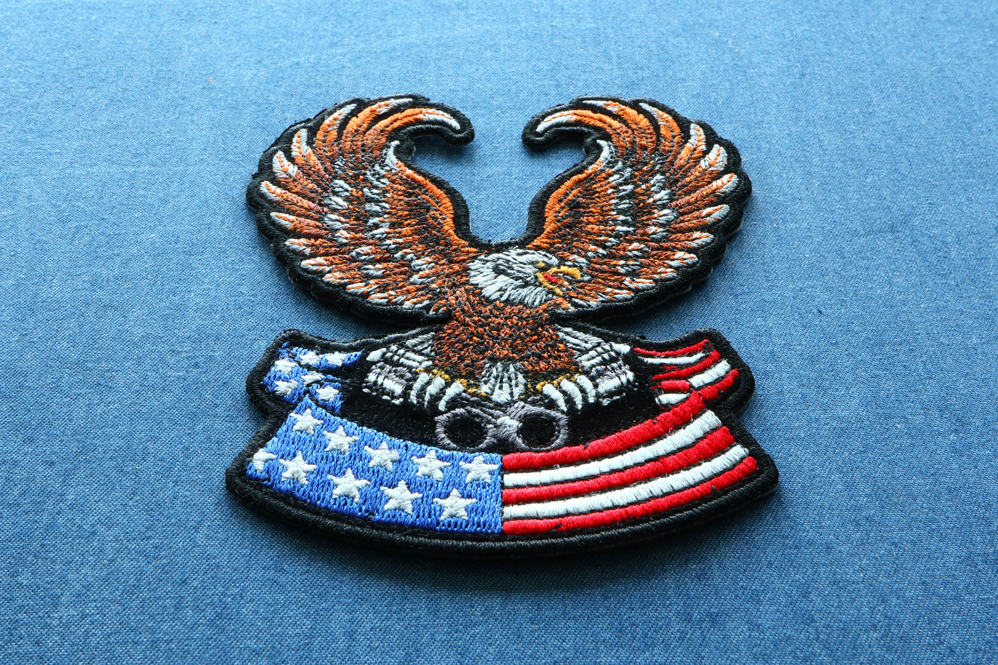 Eagle Patch with Raised Wings for Sewing on to Jackets by Ivamis Patches