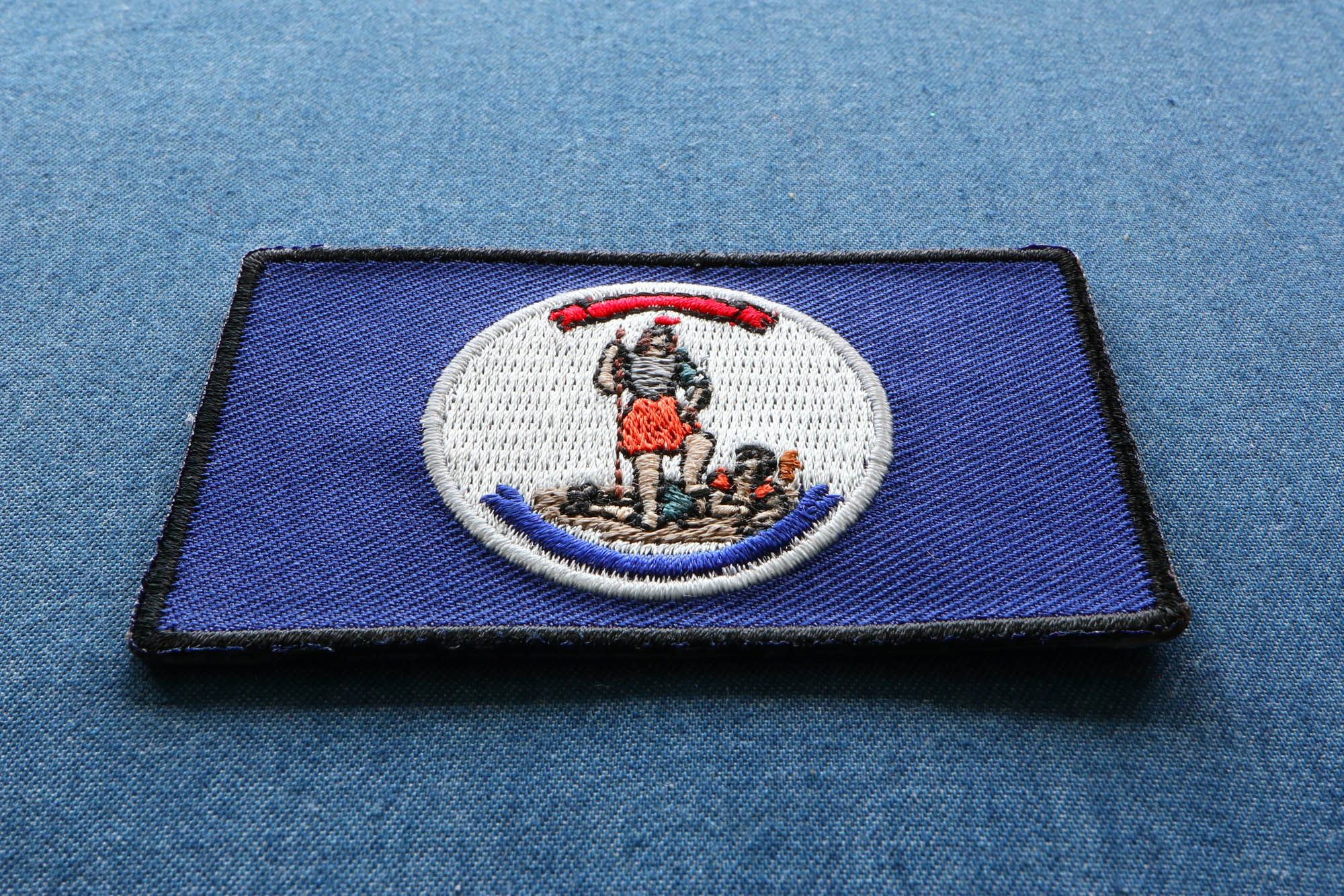 Historical Virginia Flag Iron on Patch by Ivamis Patches