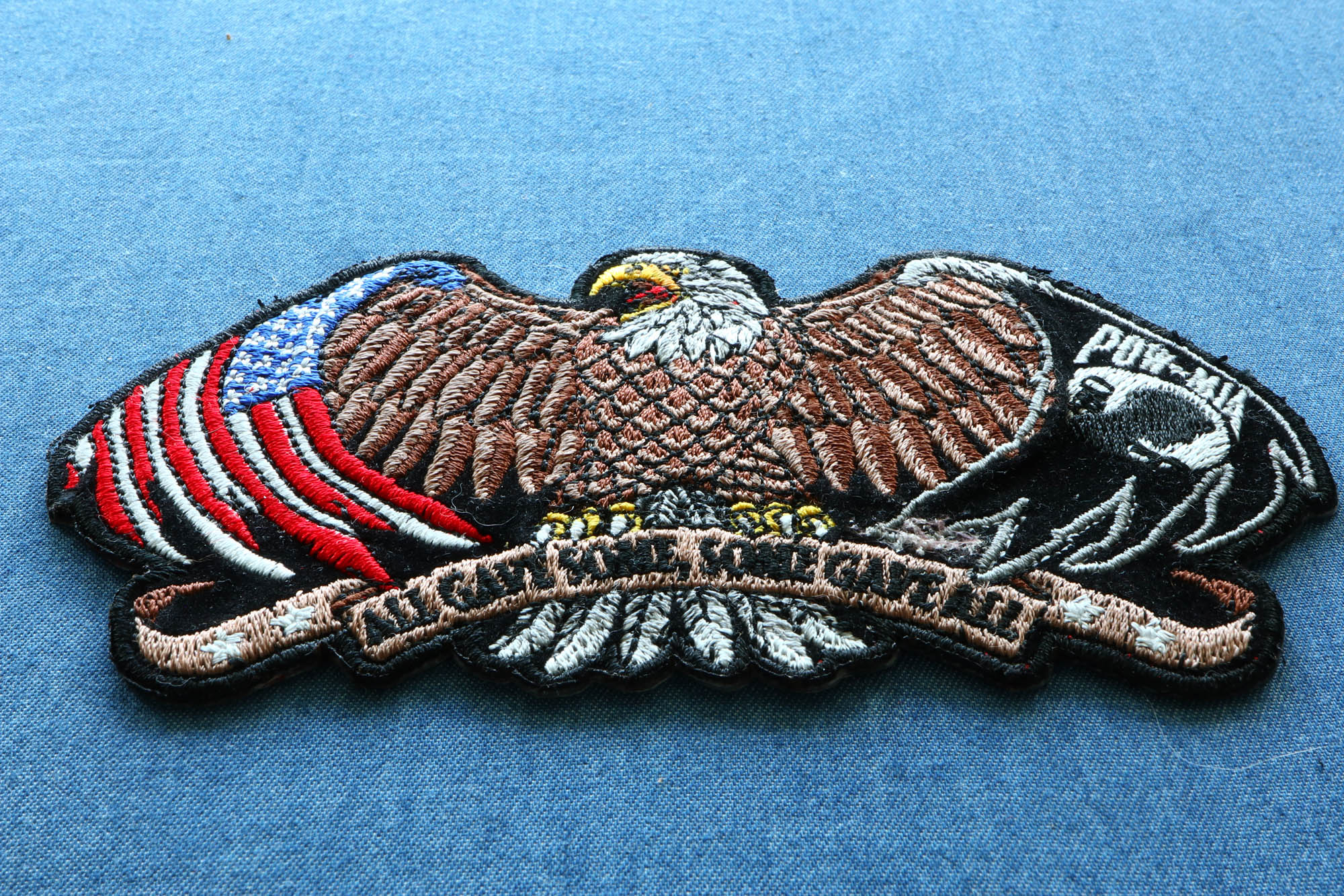 All Gave Some and Some Gave All POW MIA Eagle Patch by Ivamis Patches