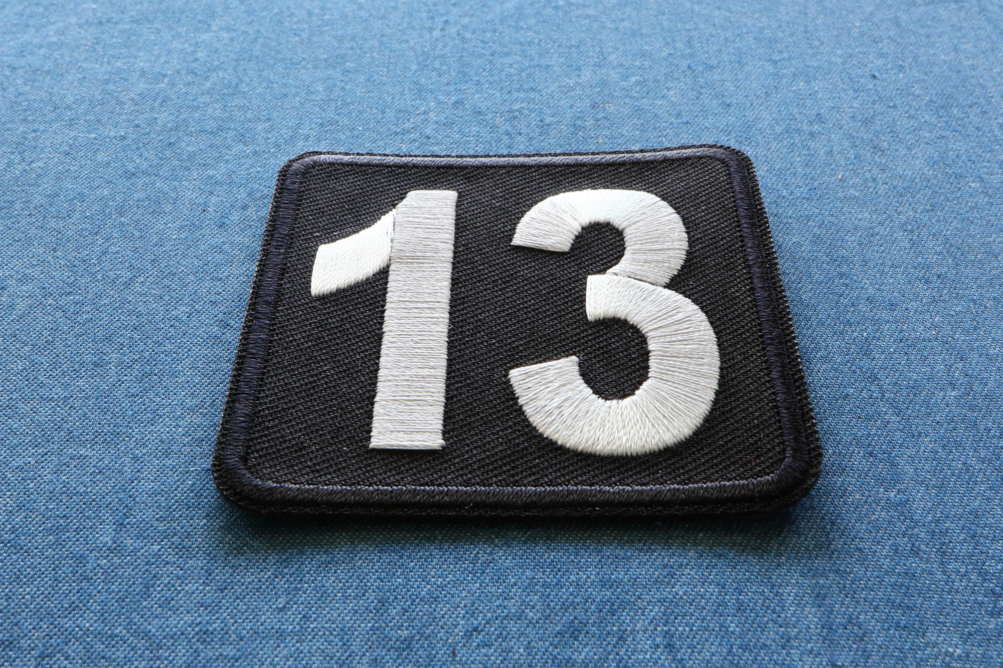 13 Patch, Iron on Patch, Embroidered by Ivamis Patches