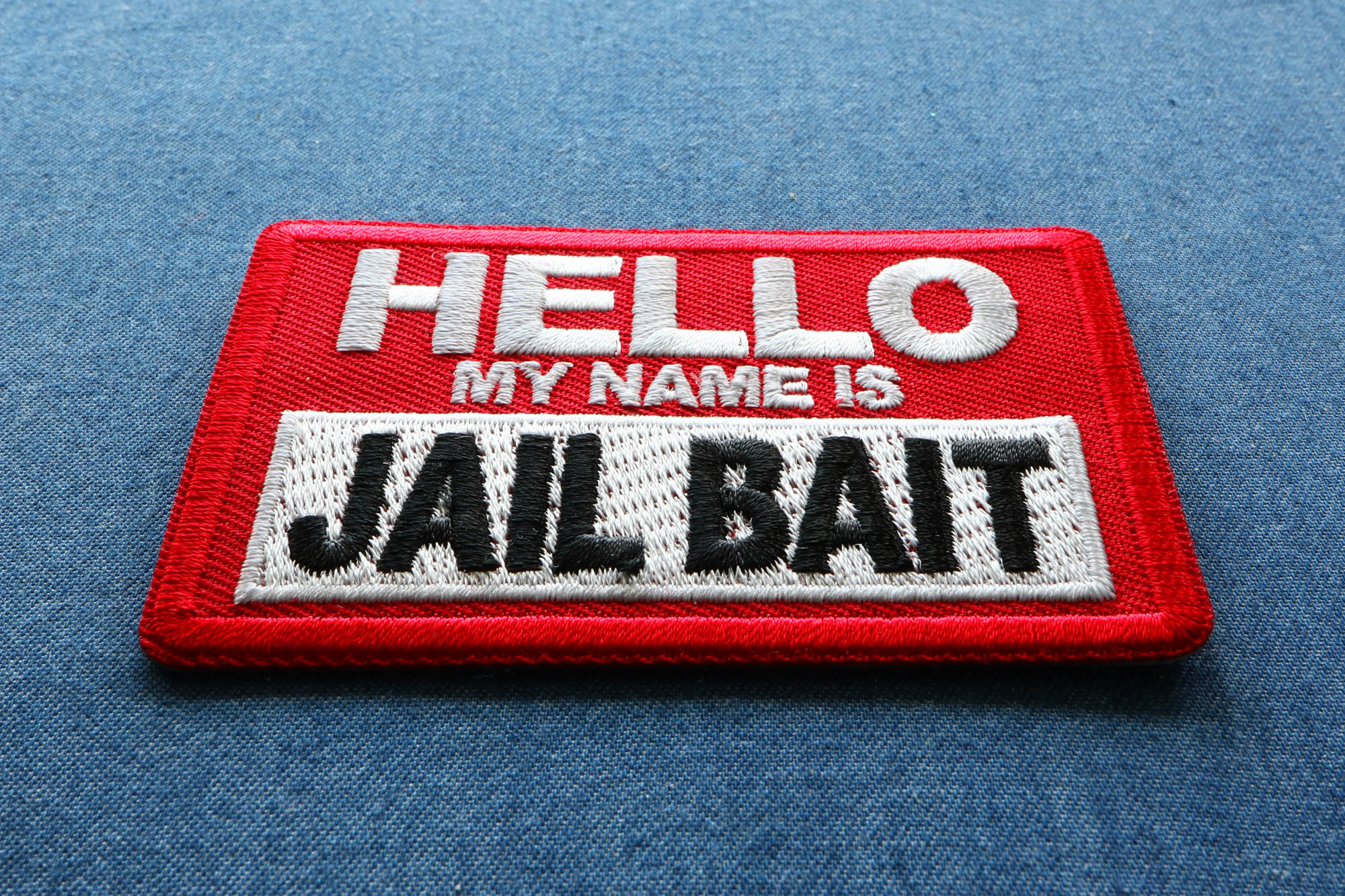 Hello My Name is Jail Bait Patch by Ivamis Patches