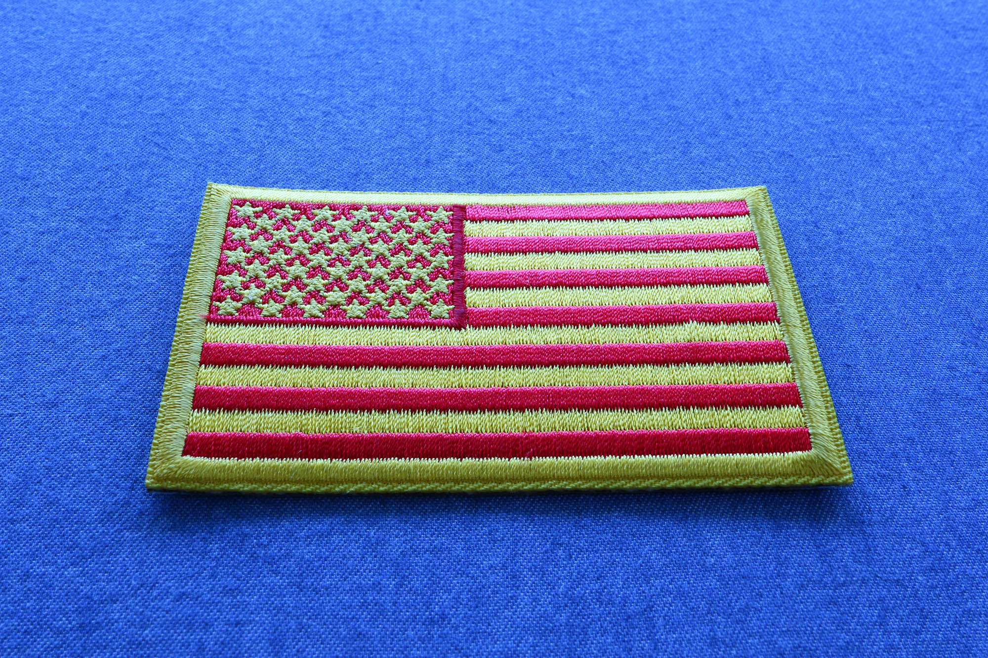 Red and Yellow US Flag Patch by Ivamis Patches