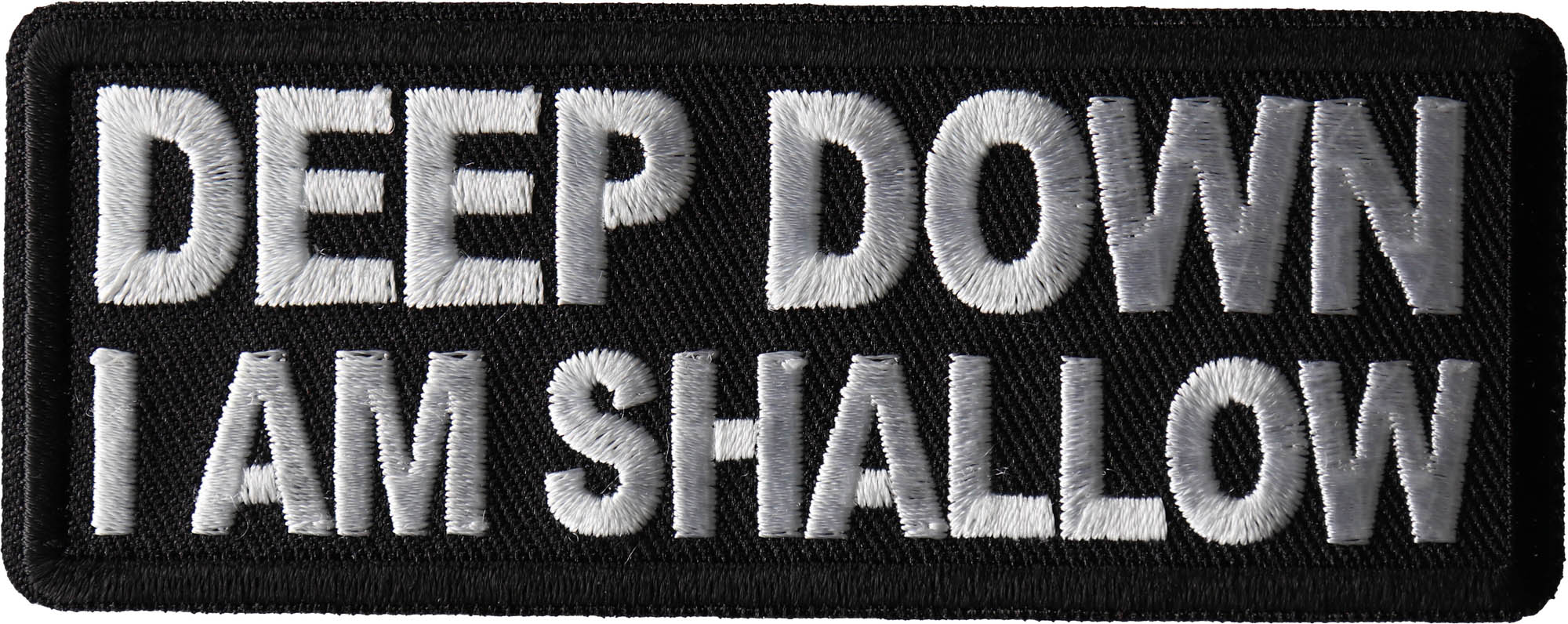 Deep Down I am Shallow Patch, Funny Saying Patches by Ivamis Patches