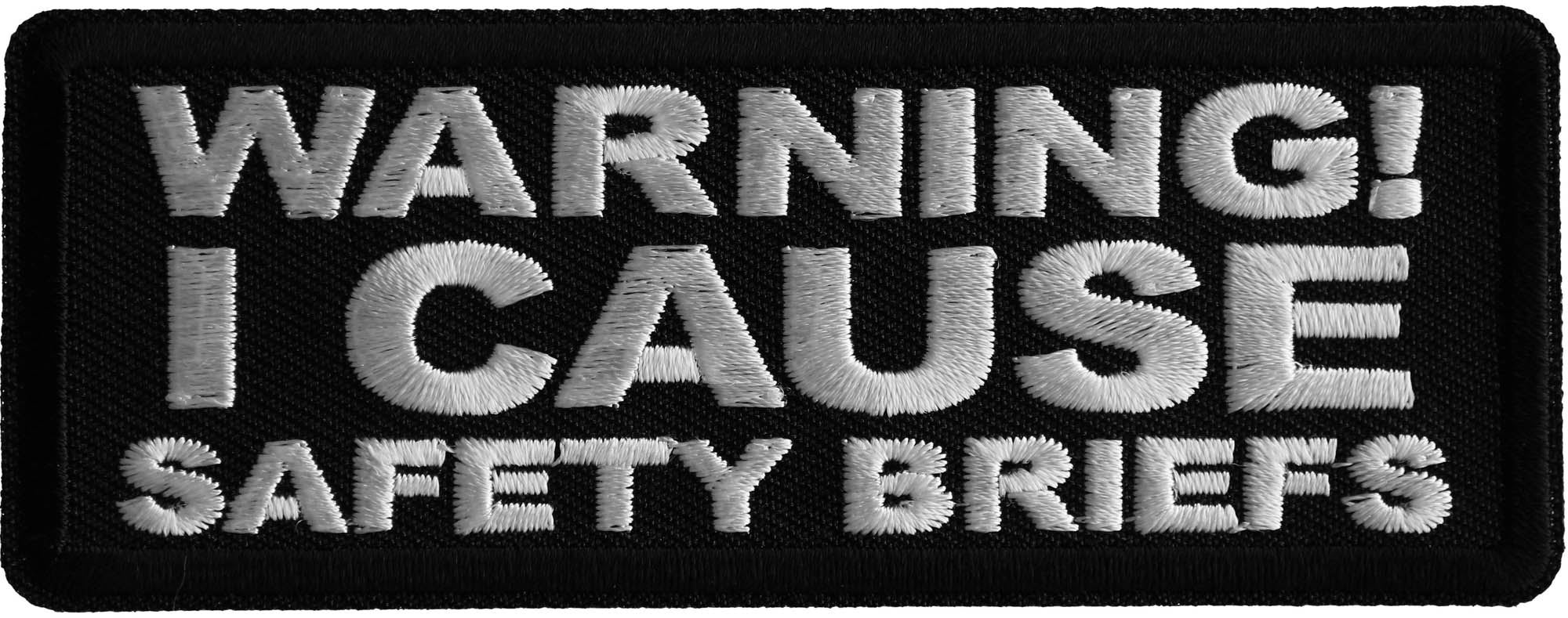 Warning I cause Safety Briefs Patch, Funny Saying Patches by Ivamis Patches