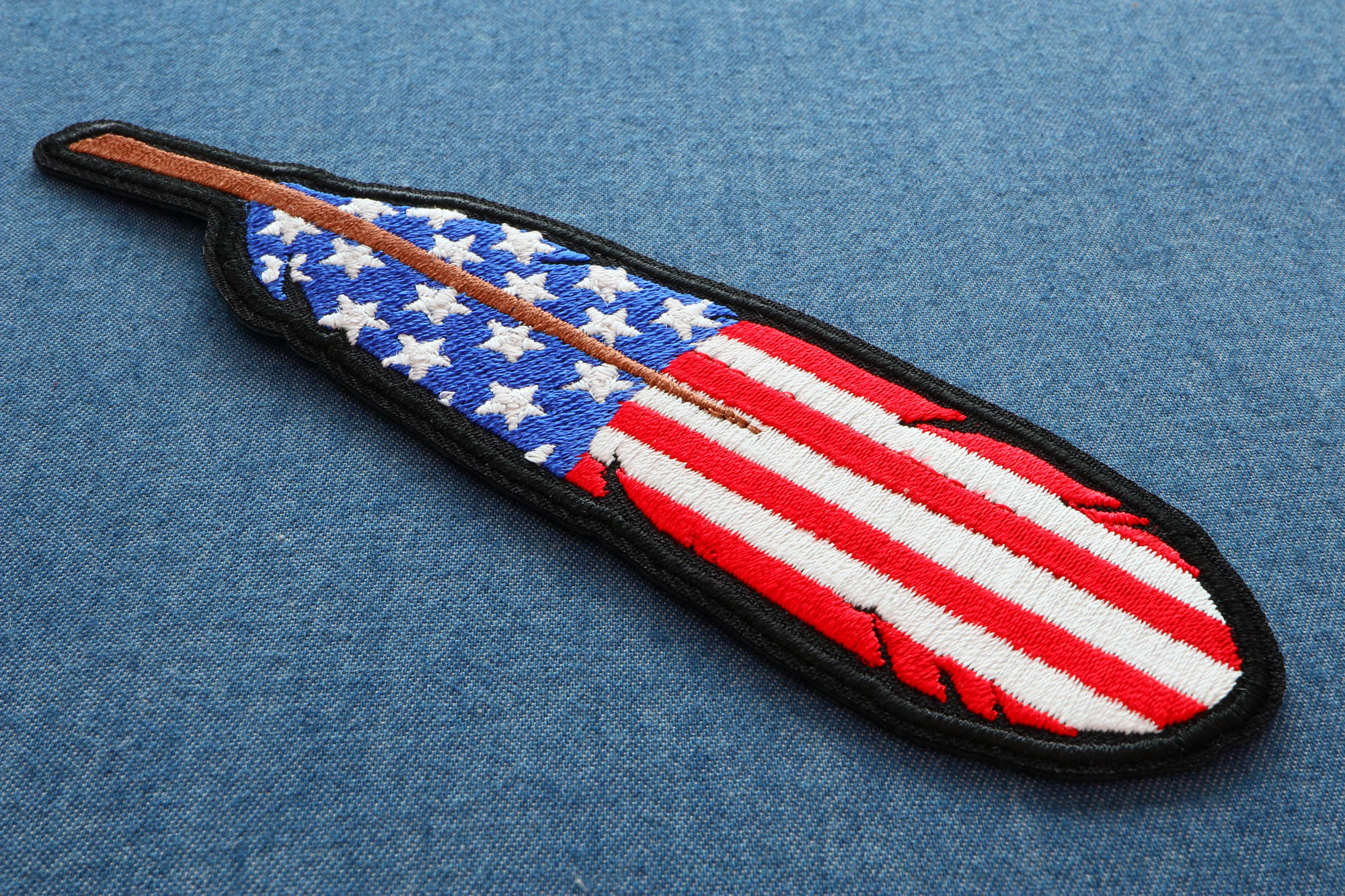 American Flag Feather Patch by Ivamis Patches
