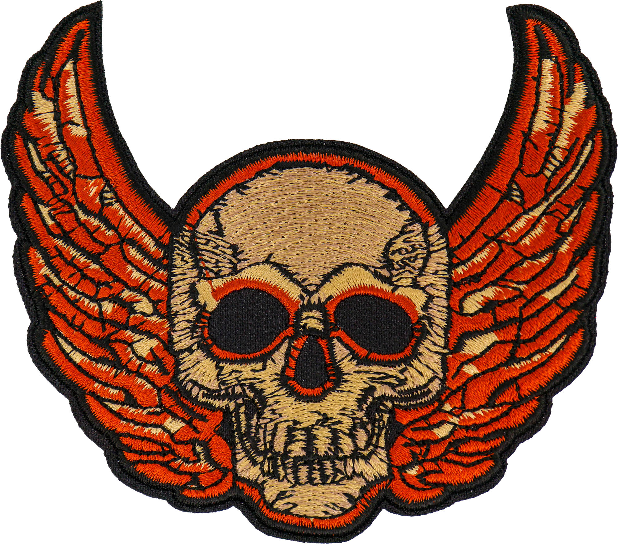 Winged Skull Patch, Biker Skull Patches by Ivamis Patches