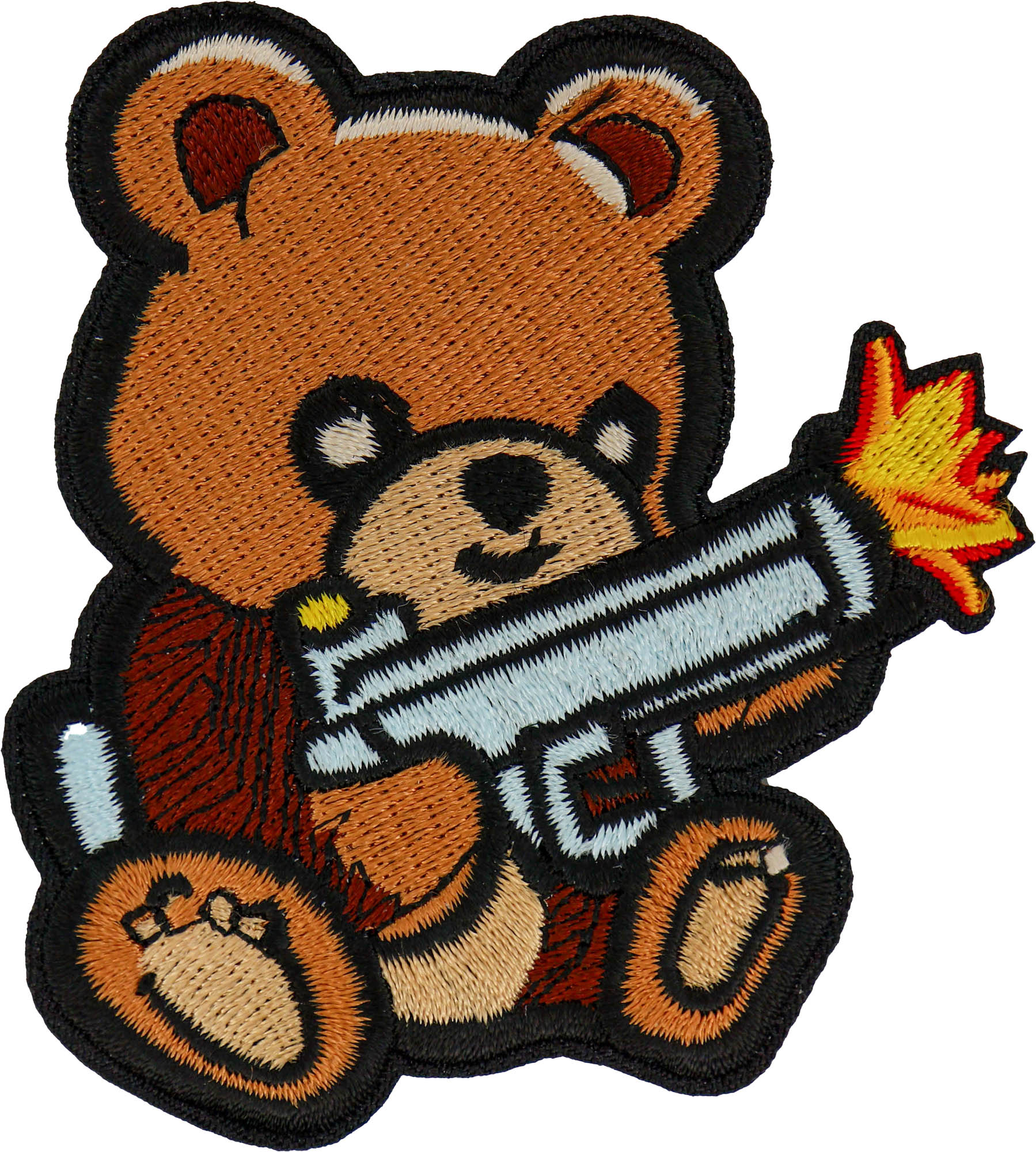 Cute Bear Machine Gun Patch - Iron on Bear Patches by Ivamis Patches