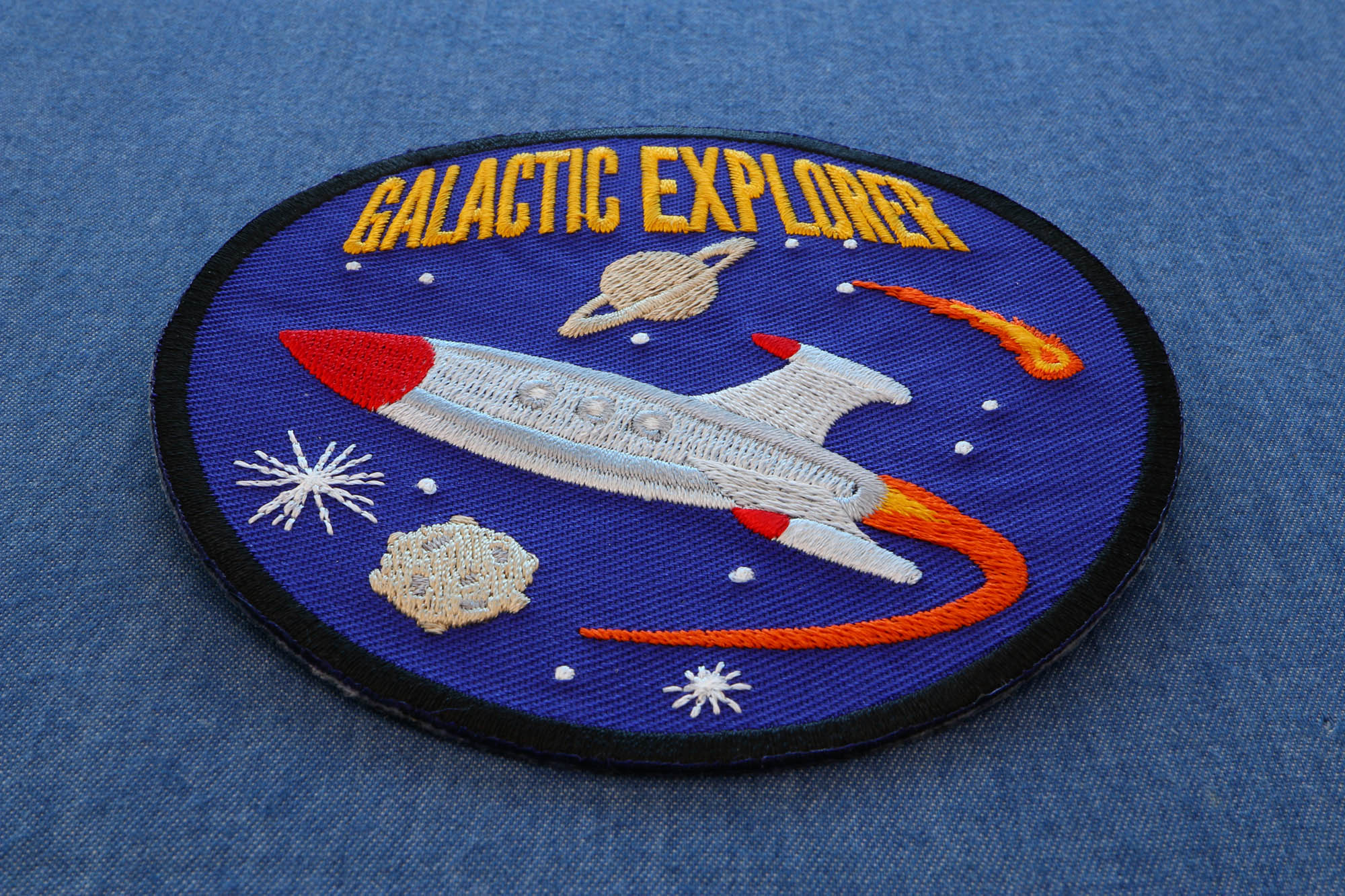 Galactic Explorer Patch - Iron on Novelty Patches by Ivamis Patches