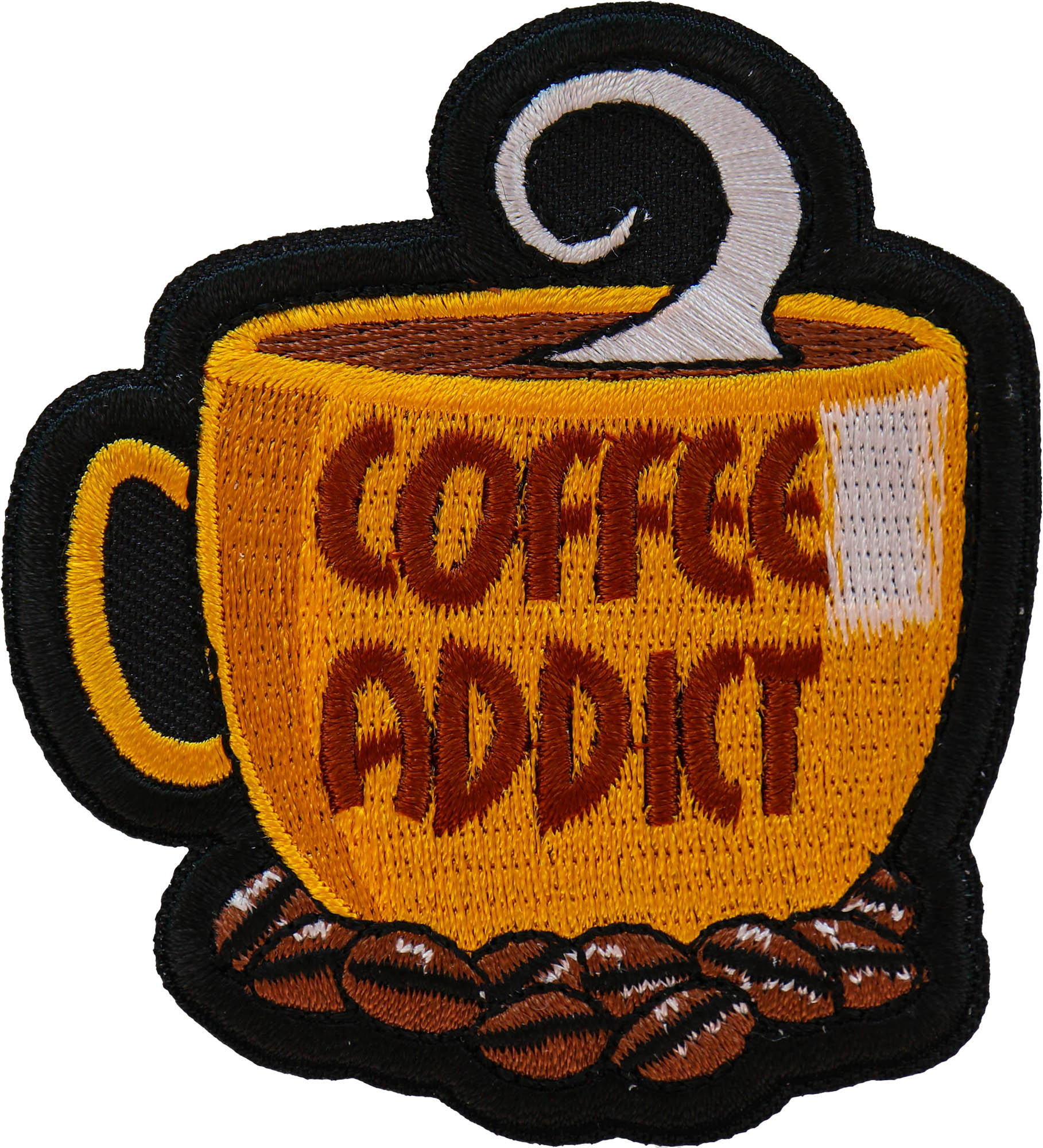 Coffee Addict Patch - Iron on Novelty Patches by Ivamis Patches
