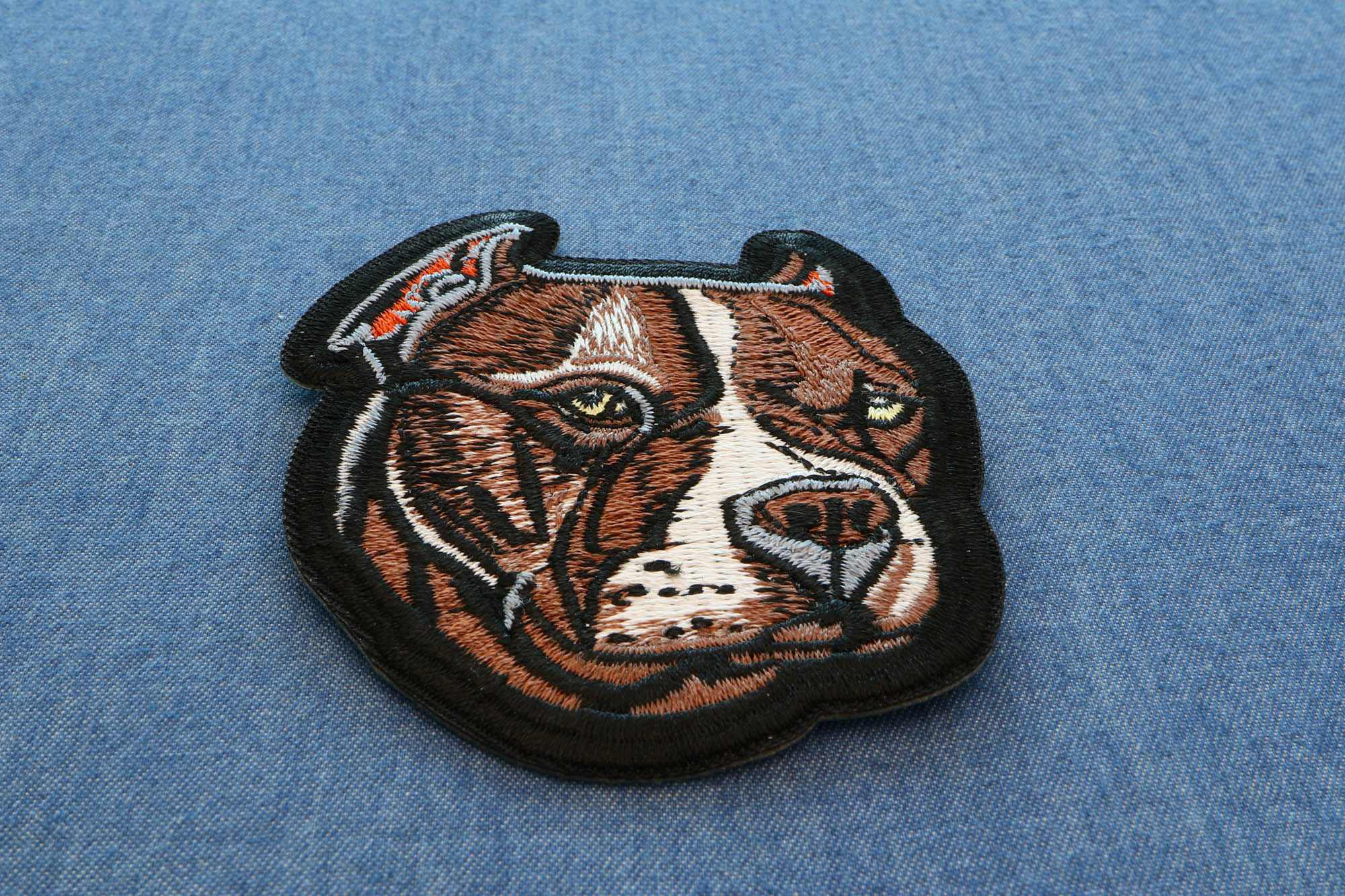 PitBull Dog Iron on Patch by Ivamis Patches