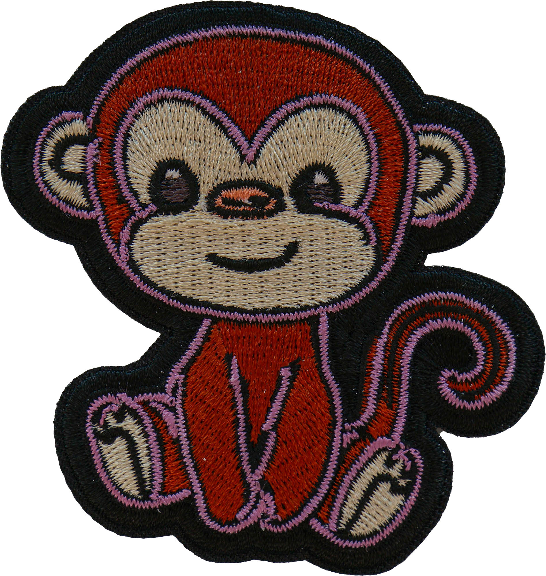 Baby Monkey Iron on Patch - Iron on Monkey Patches by Ivamis Patches