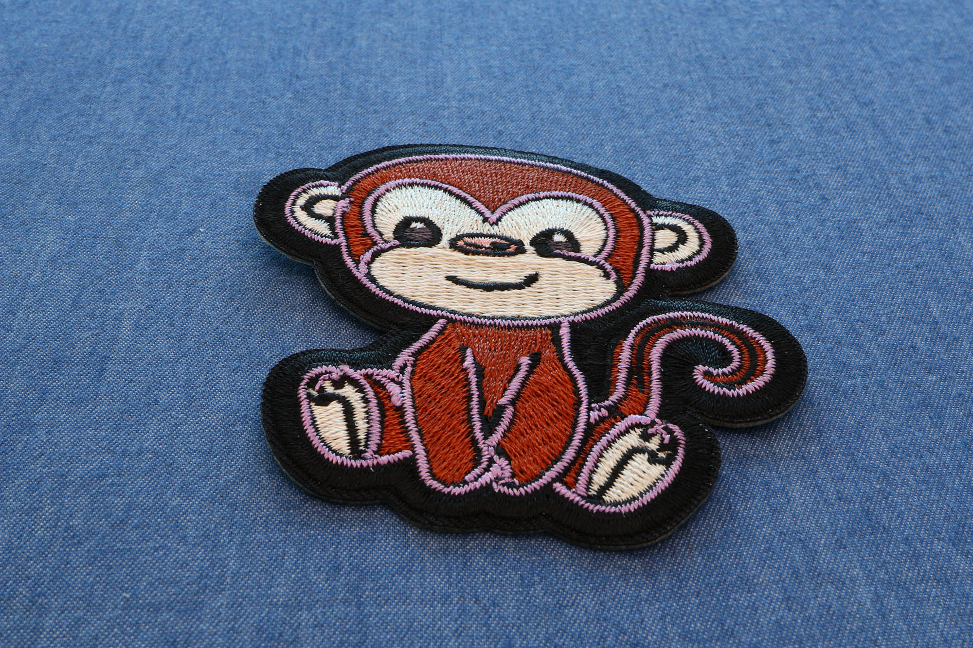 Baby Monkey Iron on Patch - Iron on Monkey Patches by Ivamis Patches