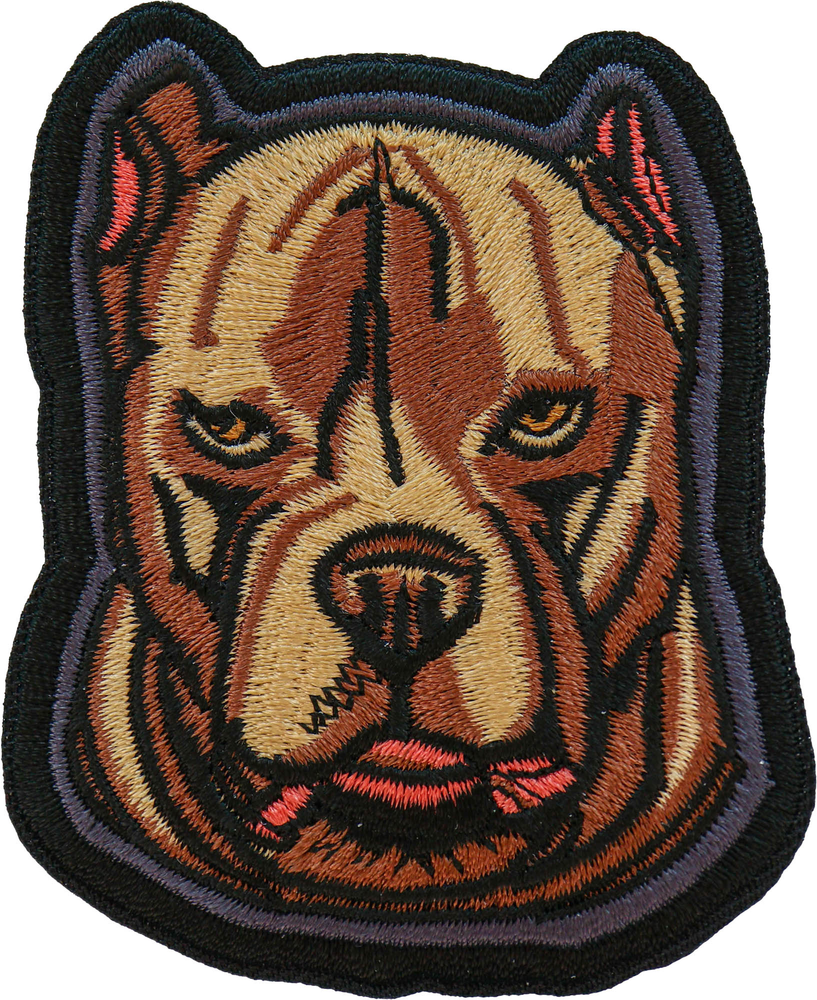 Mean Pitbull Dog Iron on Patch by Ivamis Patches