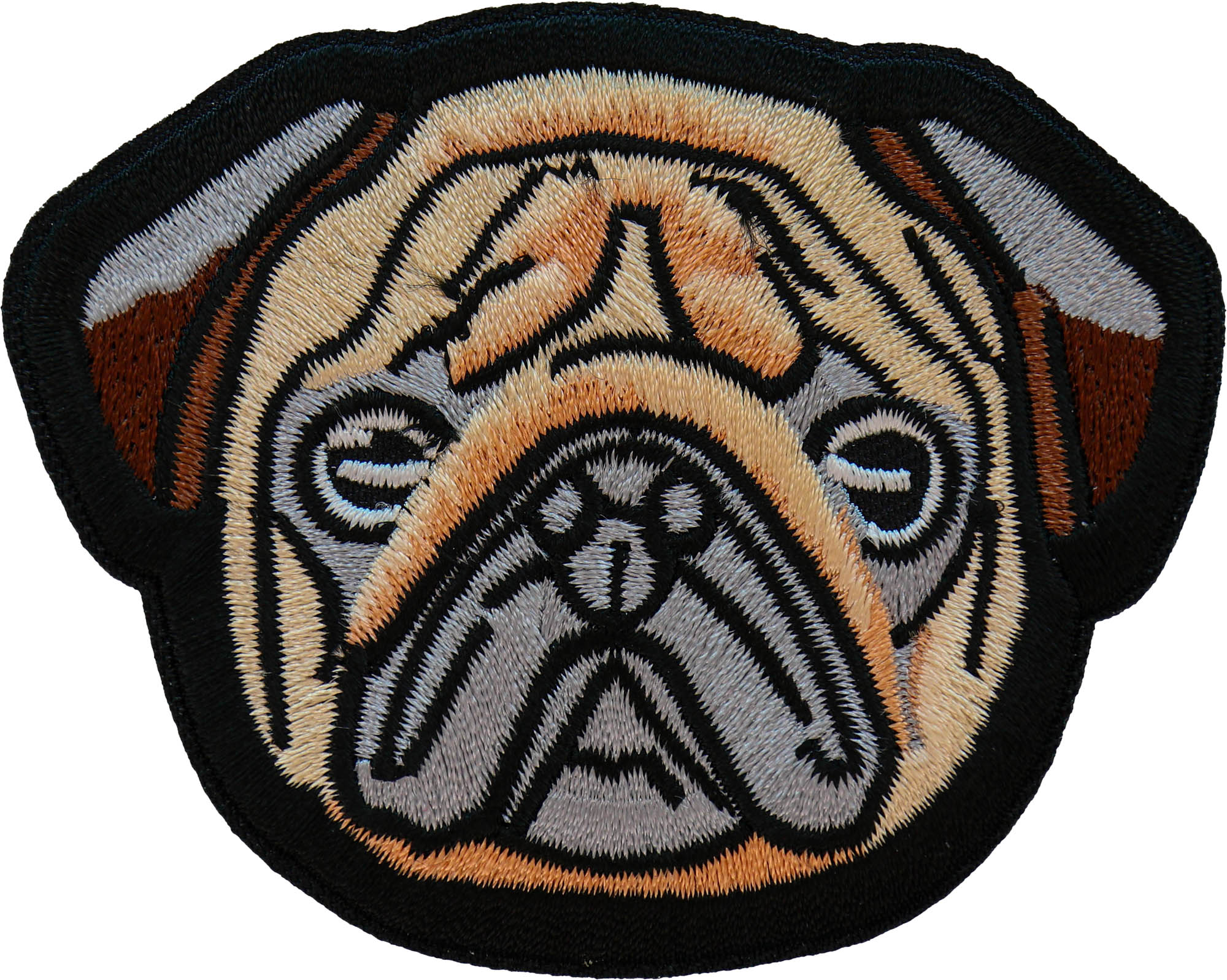Sweet Pug Dog Iron on Patch by Ivamis Patches