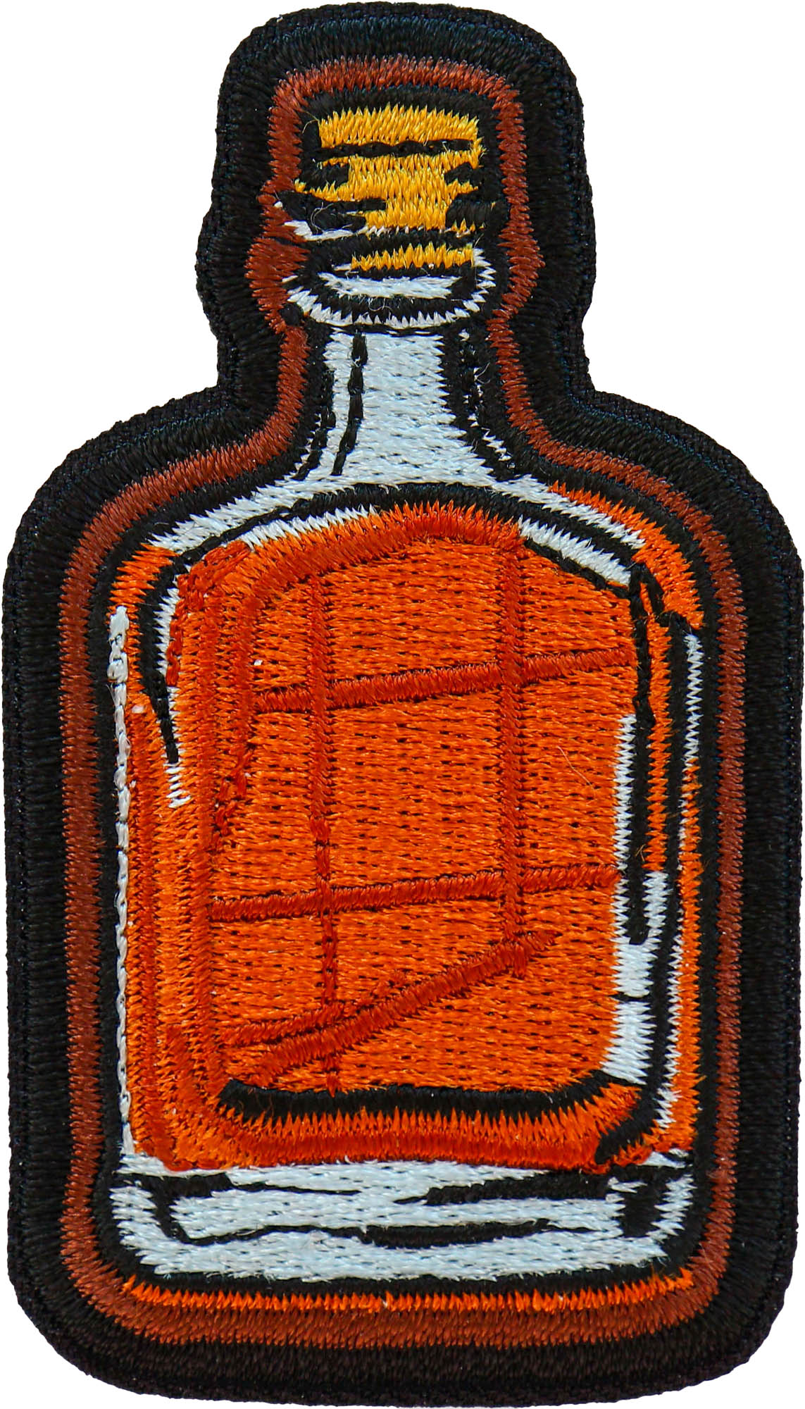 Whiskey Bottle Iron on Patch - Iron on Novelty Patches by Ivamis Patches