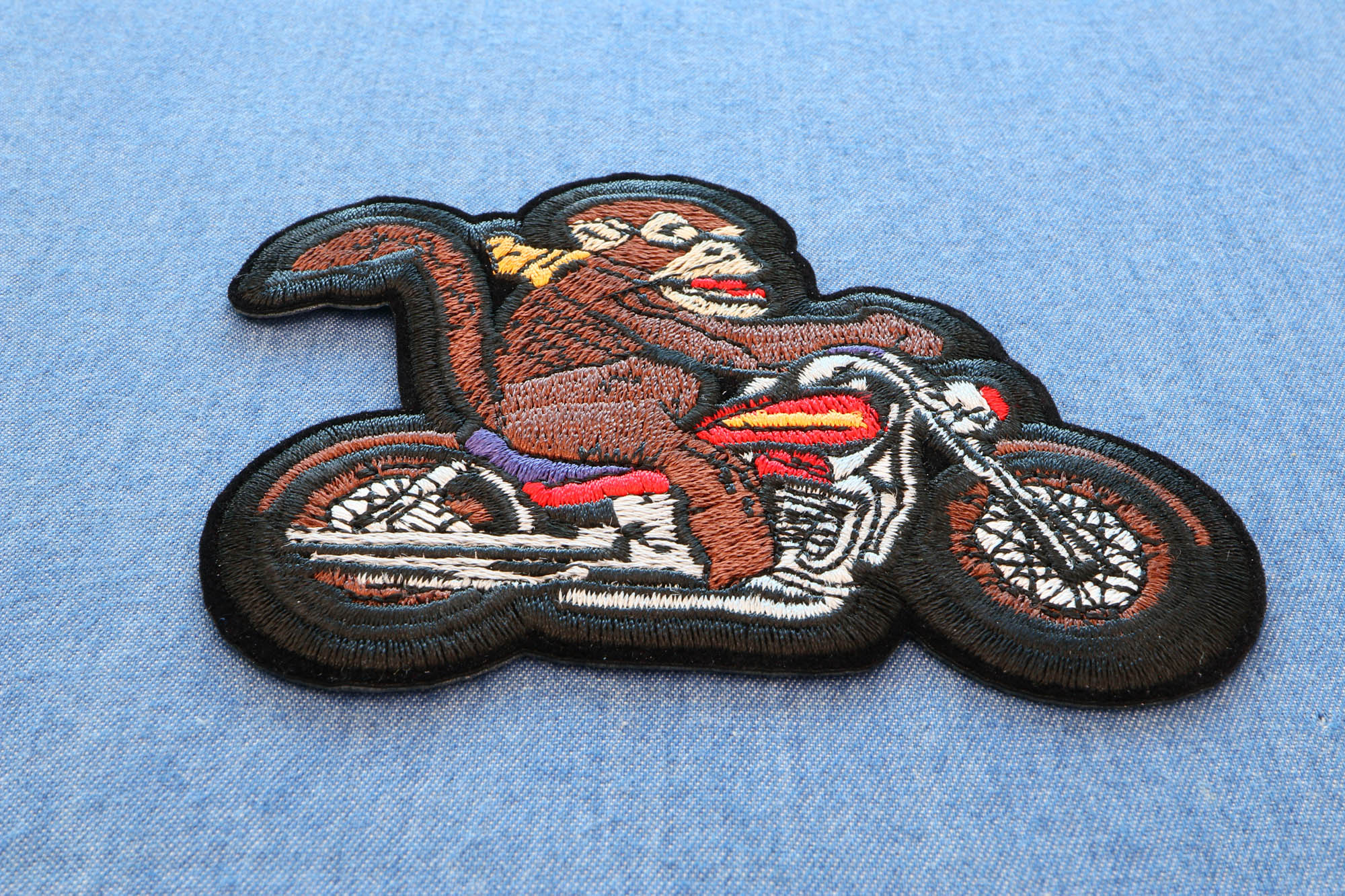 Monkey Biker Patch, Biker Vest Patches, Sew or Iron on Patch by Ivamis ...