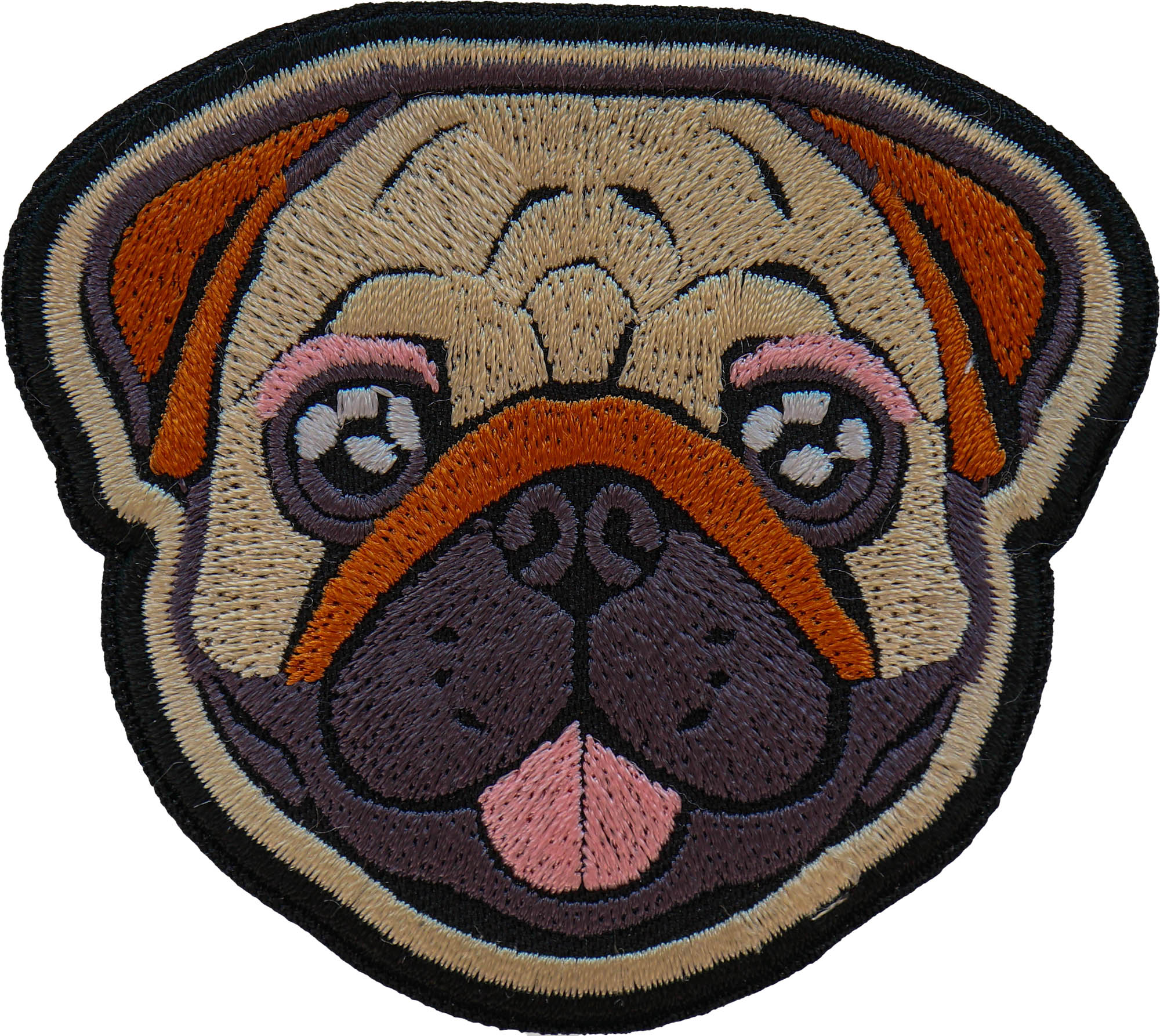 Baby Pug Iron on Patch by Ivamis Patches