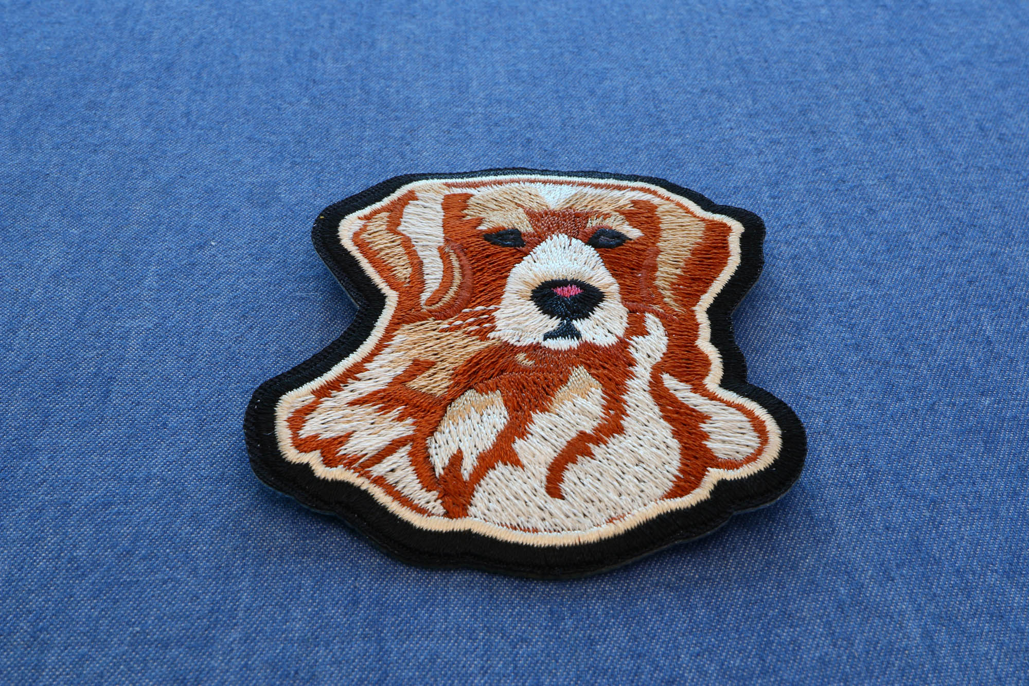 Handsome Retriever Dog Iron on Patch by Ivamis Patches