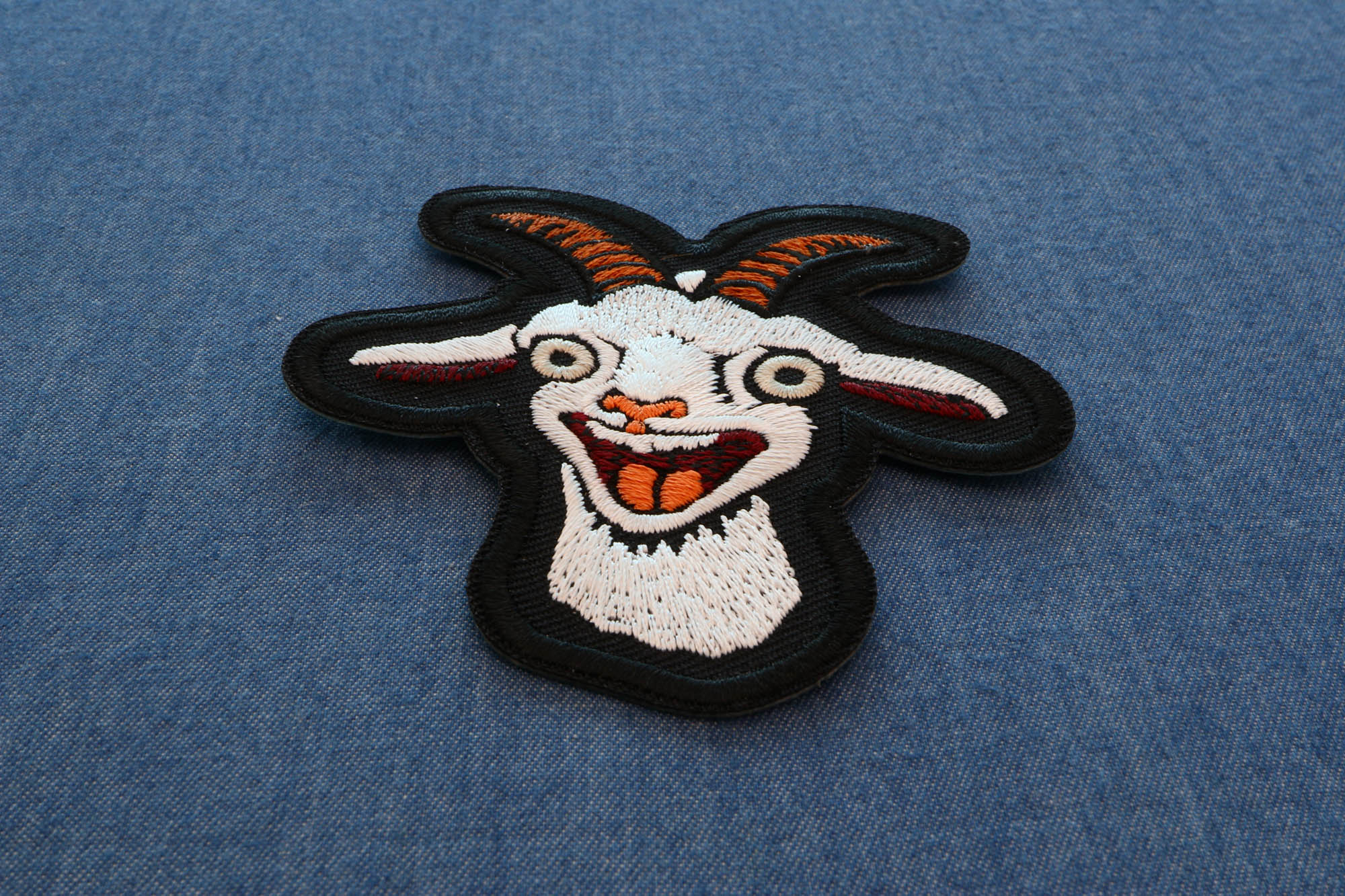 Hello Goat Iron on Patch by Ivamis Patches