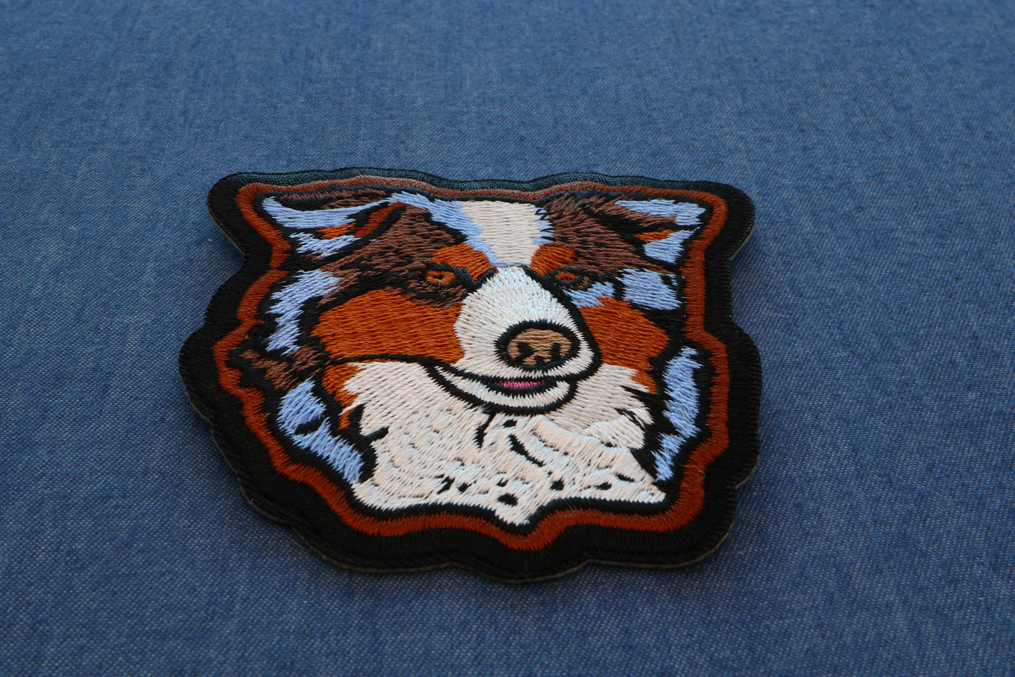 Aussie Shepherd Dog Iron on Patch by Ivamis Patches