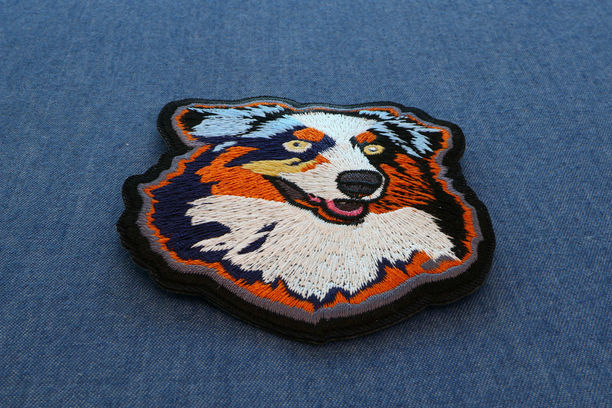 Proud Australian Shepherd Dog Iron on Patch by Ivamis Patches