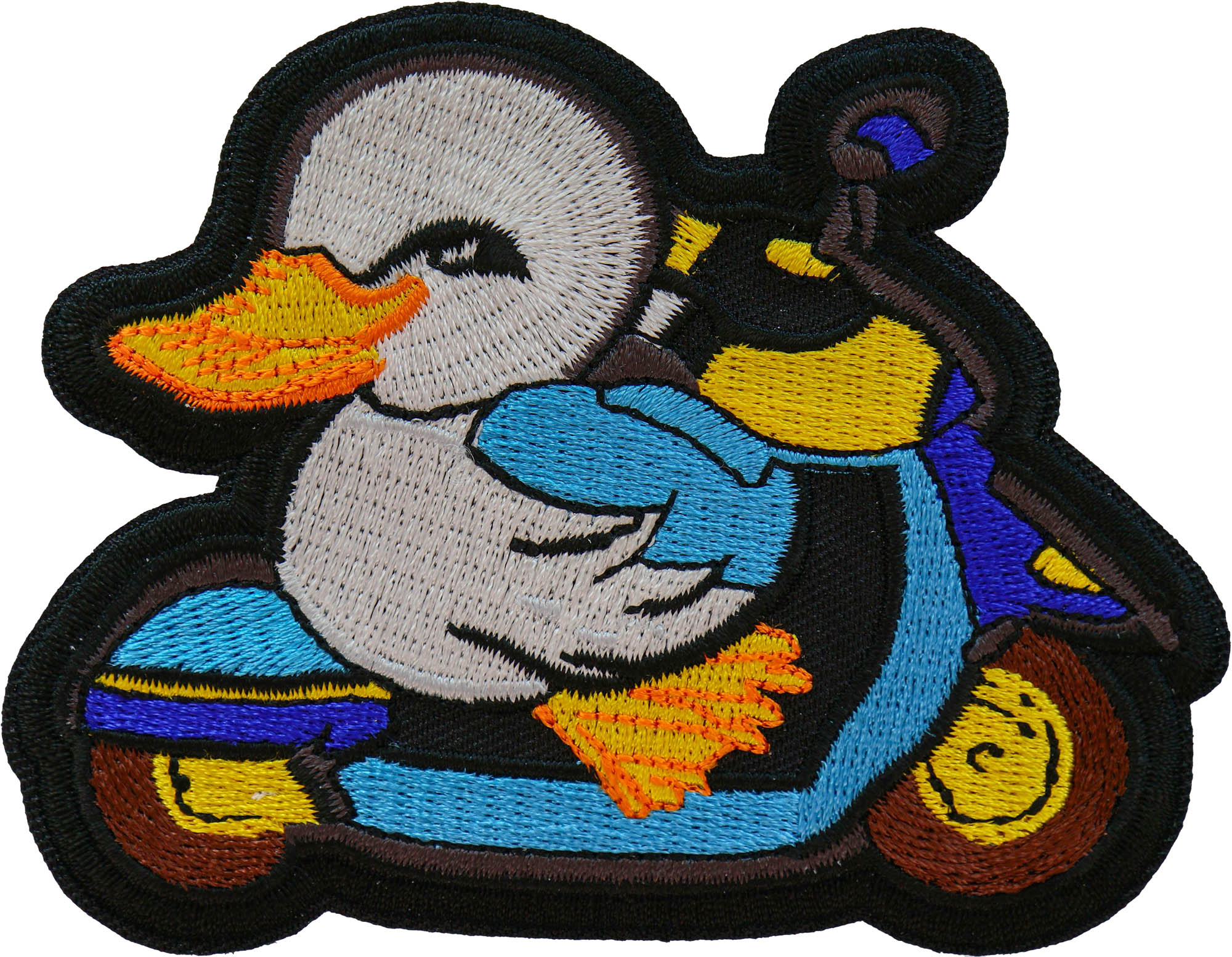 Duck Rider Patch, Biker Vest Patches, Sew or Iron on Patch by Ivamis ...