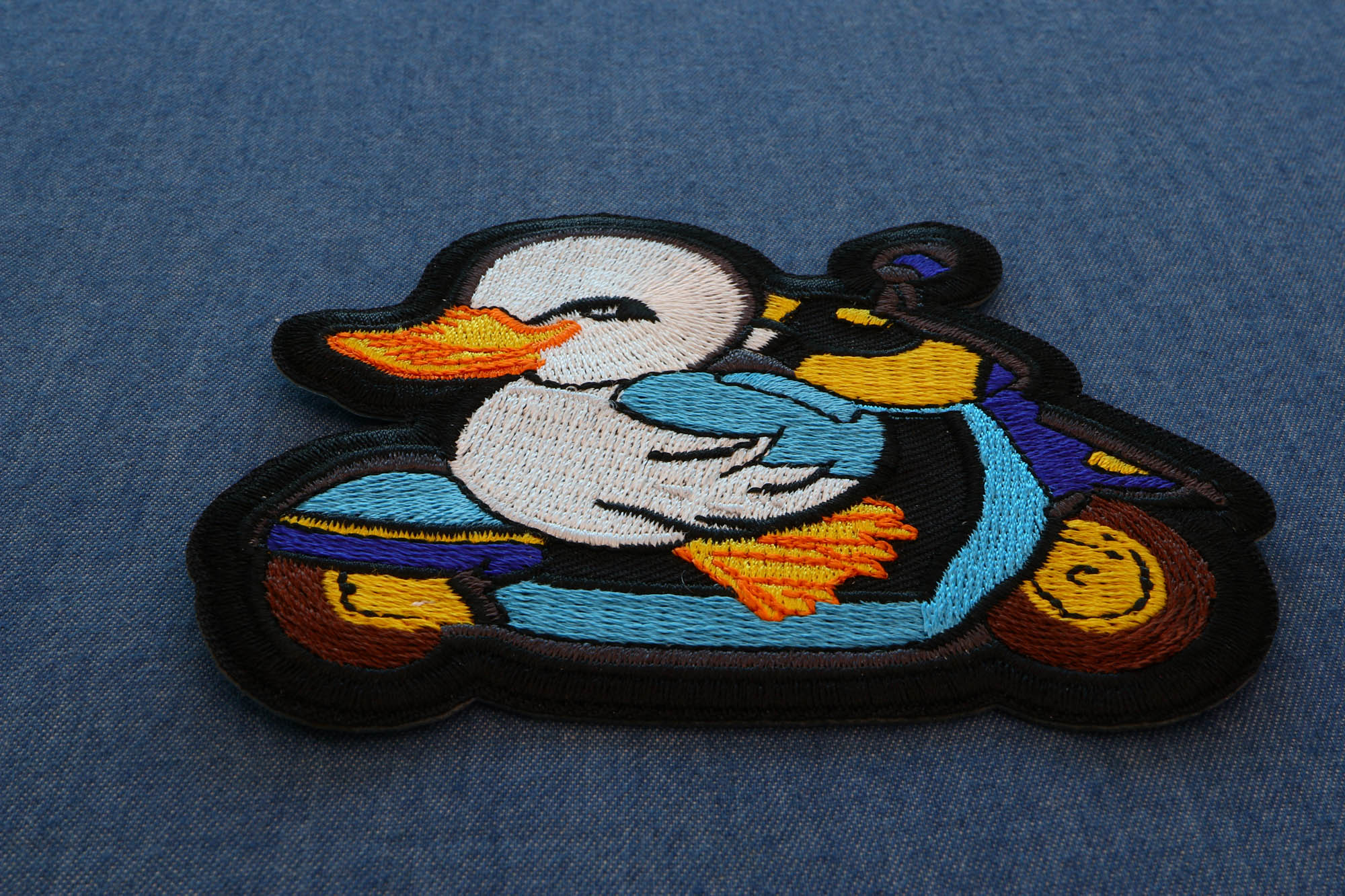Duck Rider Patch, Biker Vest Patches, Sew or Iron on Patch by Ivamis ...