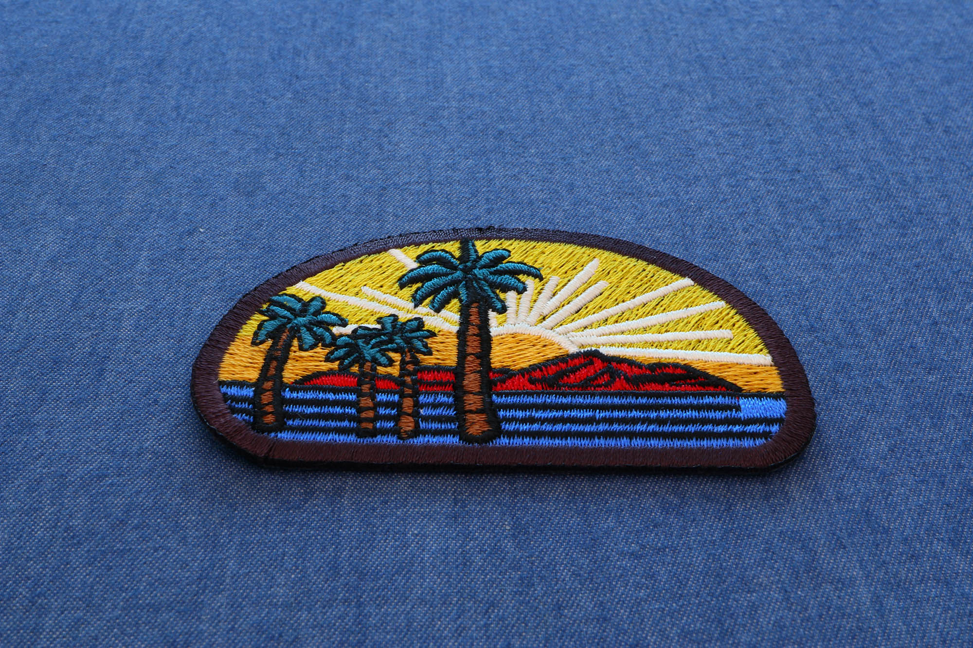 Palms and Sunset Iron on Patch by Ivamis Patches