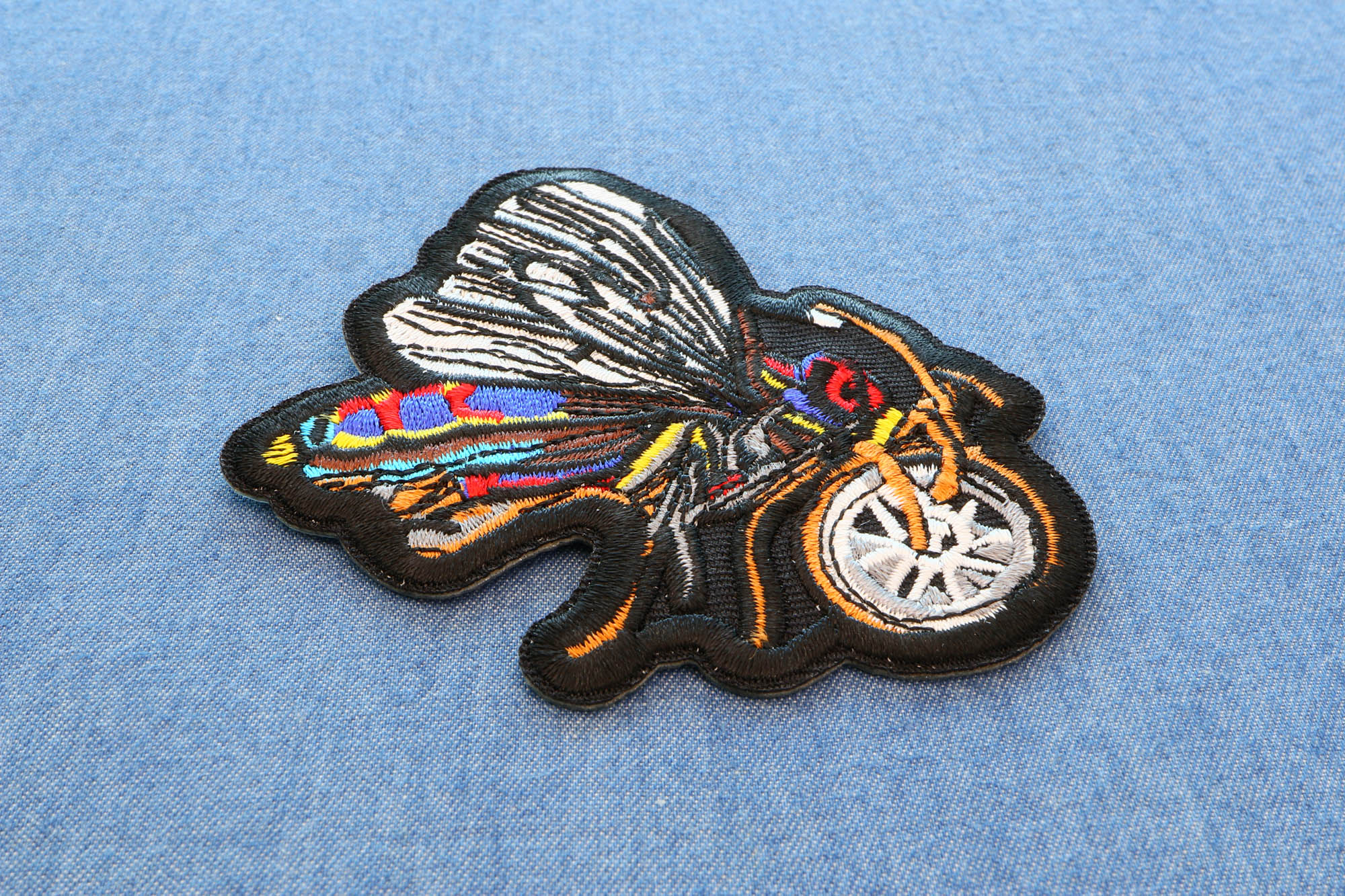 Butterfly Biker Patch, Biker Vest Patches, Sew or Iron on Patch by ...