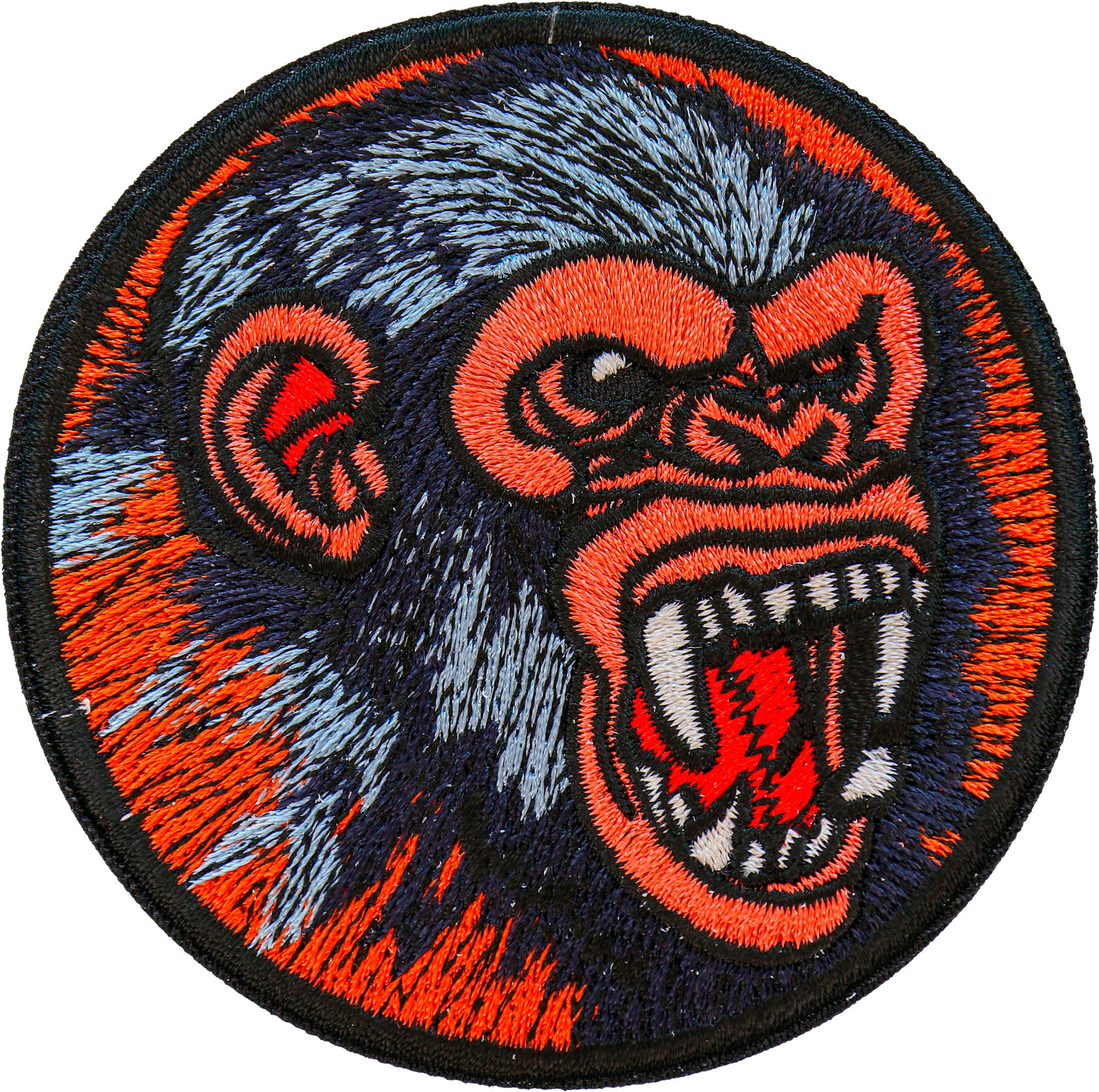 Vicious Chimp Iron on Patch - Iron on Monkey Patches by Ivamis Patches