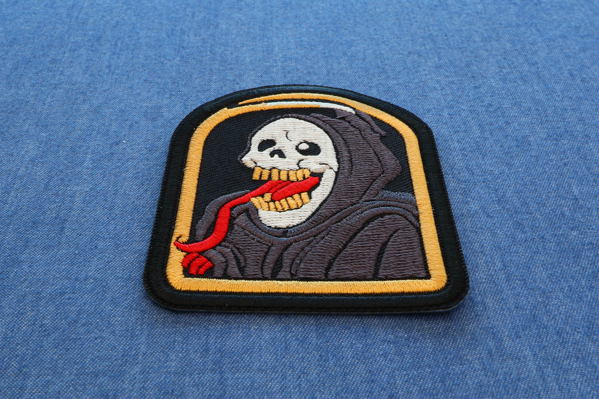 Tongue Reaper Patch, Skull Patches by Ivamis Patches