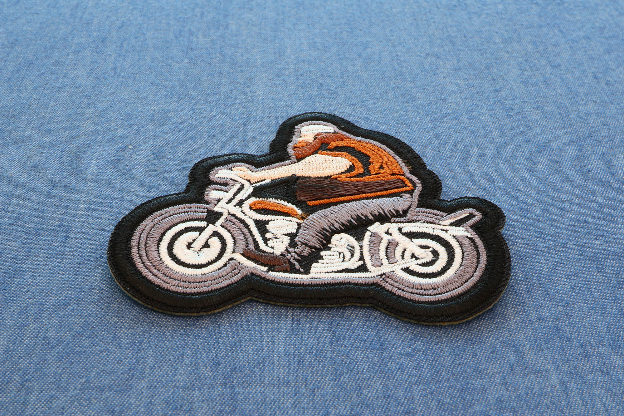 Fat Biker on Motorcycle Patch, Motorcycle Patches by Ivamis Patches