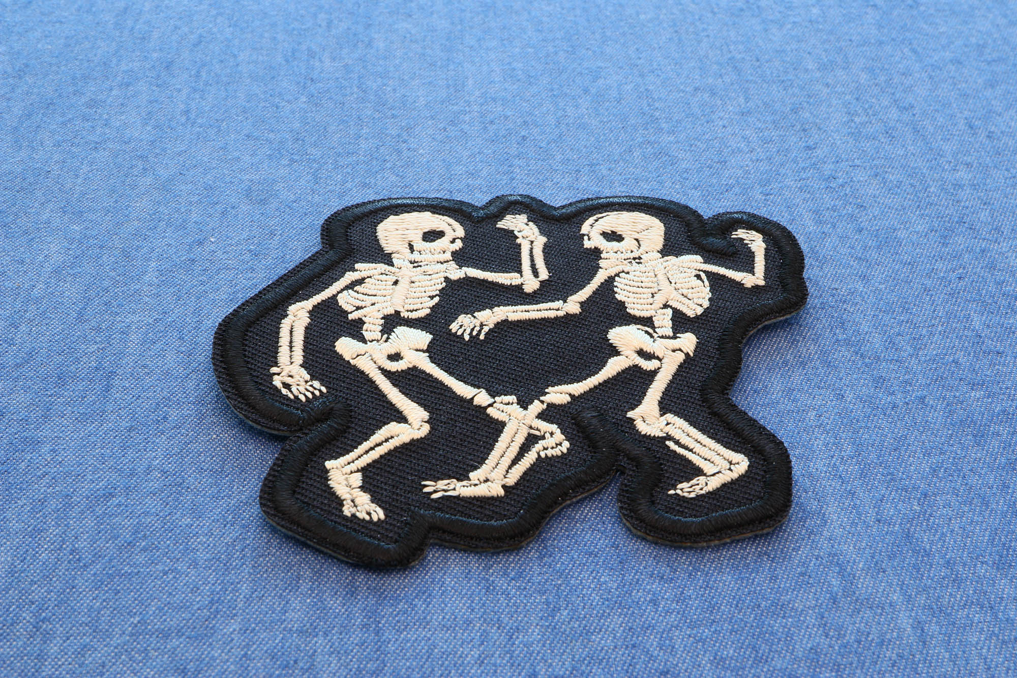 Rave Skeletons Dancing Patch, Skull Patches by Ivamis Patches