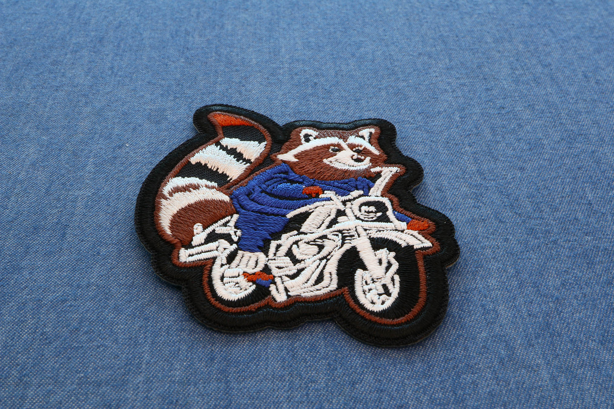 Raccoon Biker Patch, Cute Animal Patches by Ivamis Patches