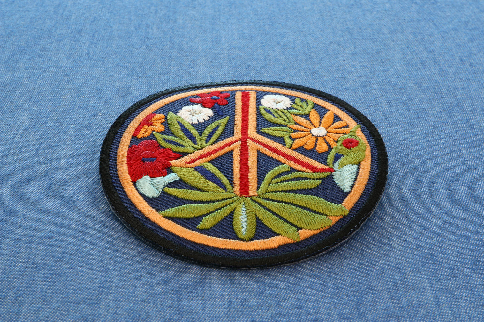 Hippie Flower Peace Patch, Hippie Patches by Ivamis Patches