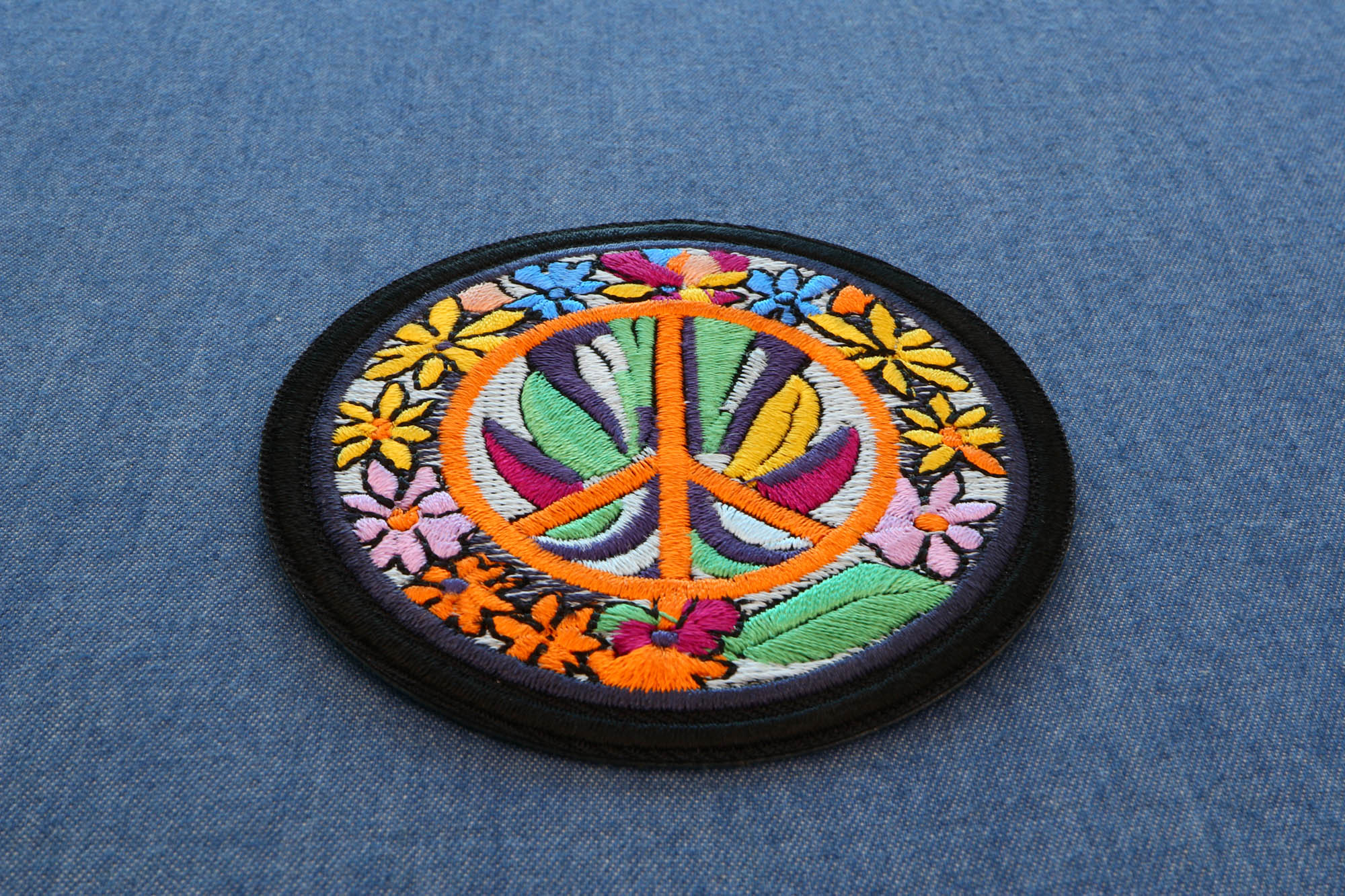 Daisies Peace Patch, Hippie Patches by Ivamis Patches