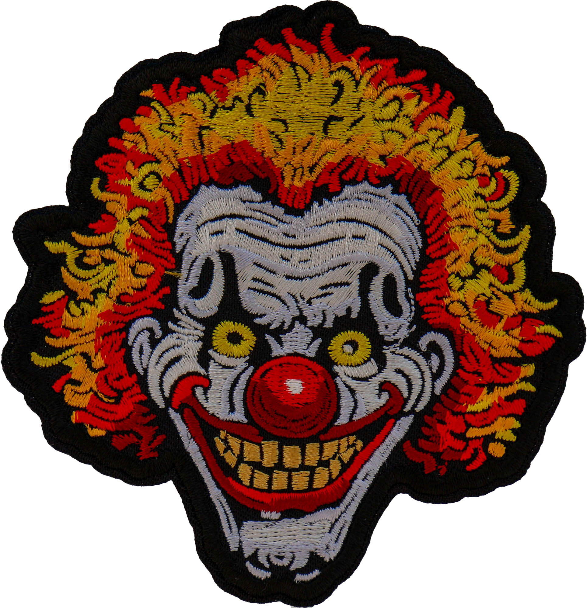Afro Clown Patch - Iron on Novelty Patches by Ivamis Patches