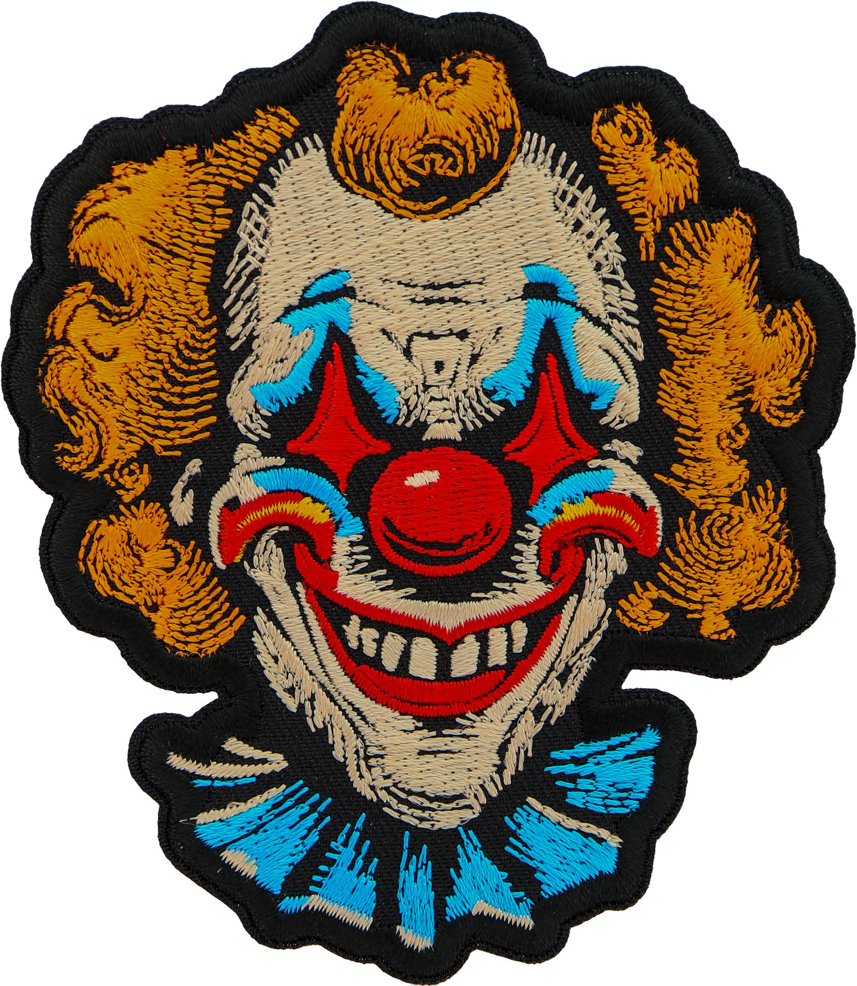 Scary Clown Patch - Iron on Novelty Patches by Ivamis Patches