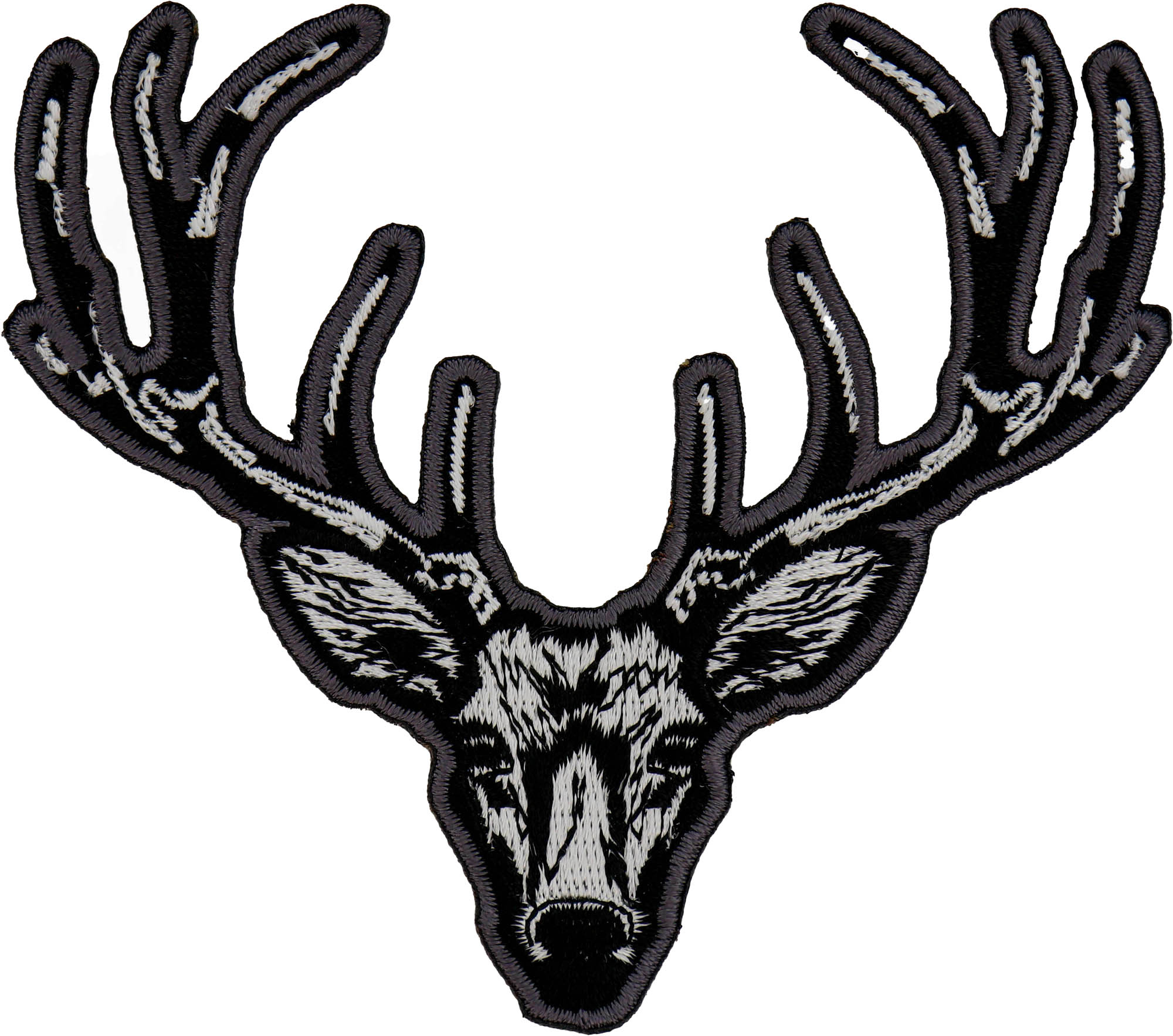 White Deer Head Patch by Ivamis Patches