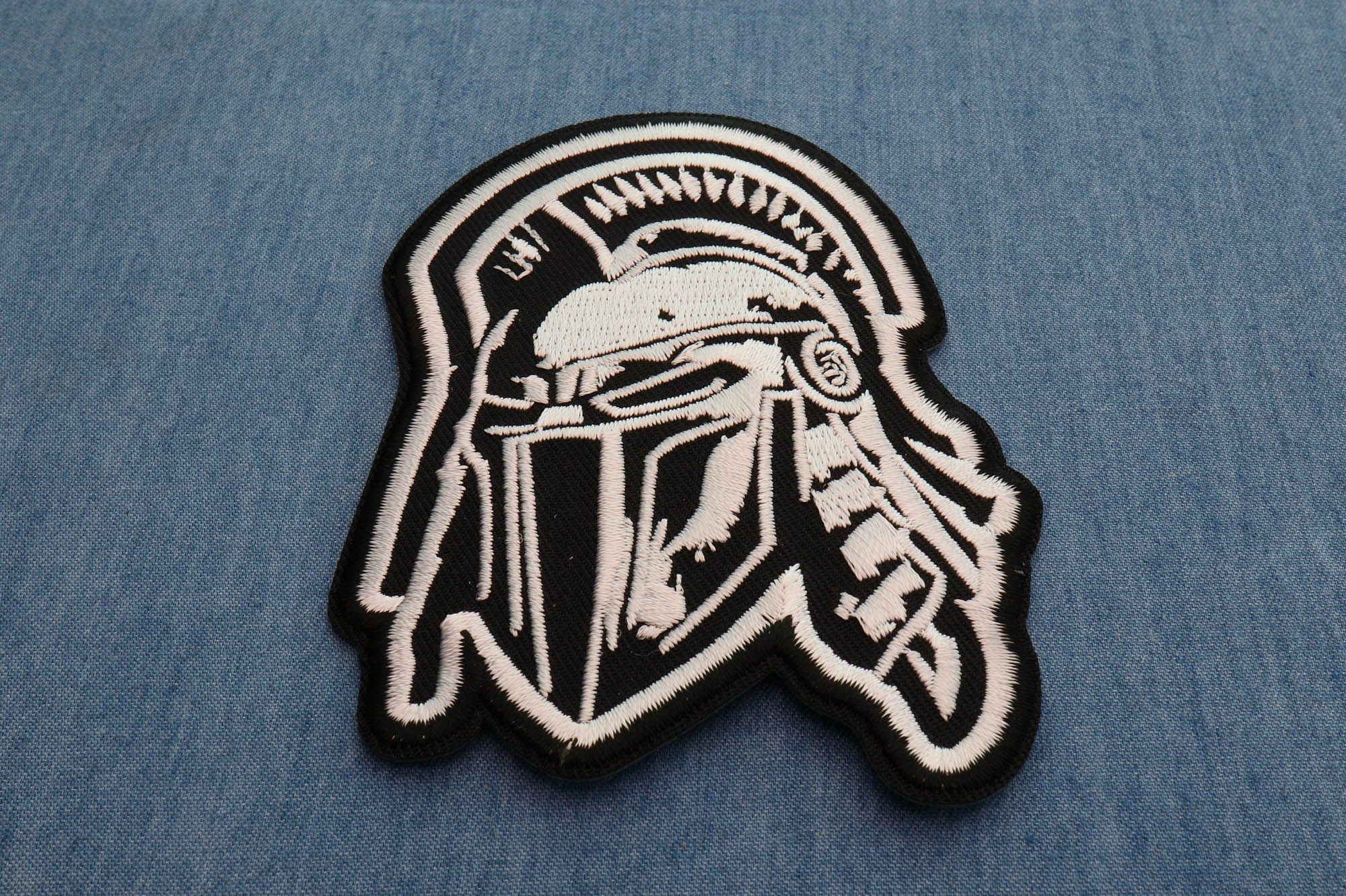 Spartan Helmet Patch - Iron on Novelty Patches by Ivamis Patches