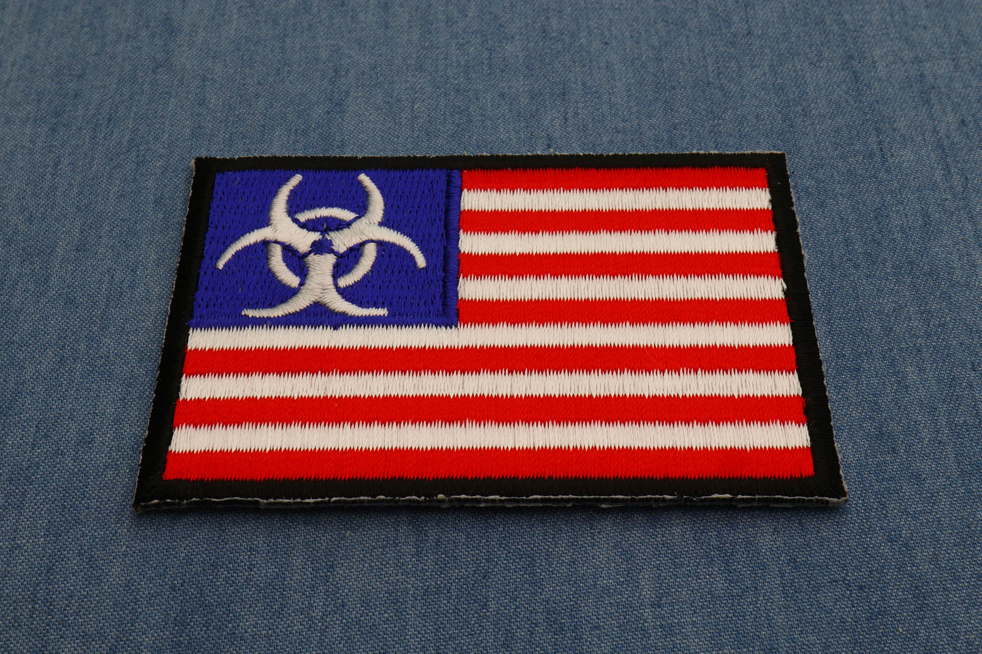 Biohazard US Flag Patch by Ivamis Patches